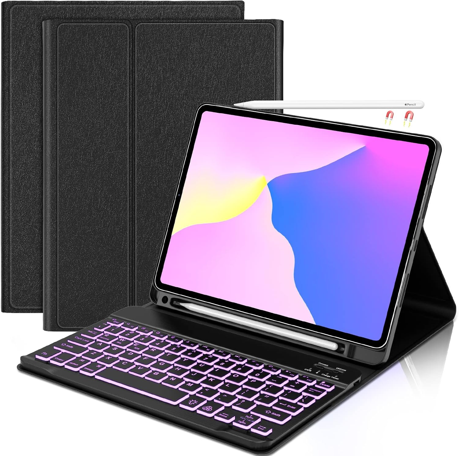 Amazon.com: iPad Air 5th Gen 2022/4th Gen 2020 Keyboard Case 10.9 Inch ...