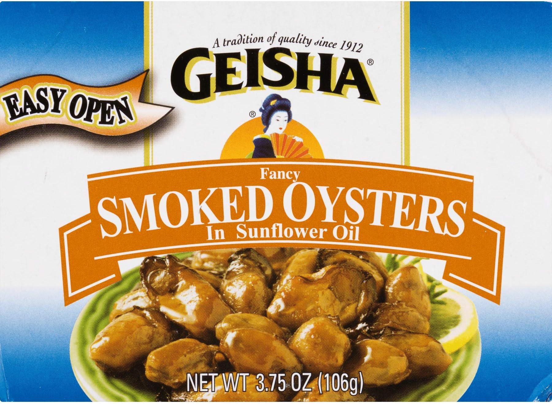 Amazon.com: Geisha Fancy Smoked Oysters in Sunflower Oil (Pack of 3) 3. ...