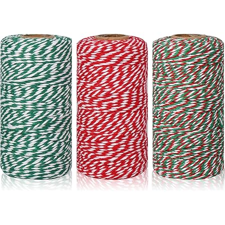 Amazon.com: 9 Colors Twine Cotton 2 mm String Rope Cord for Gift ...