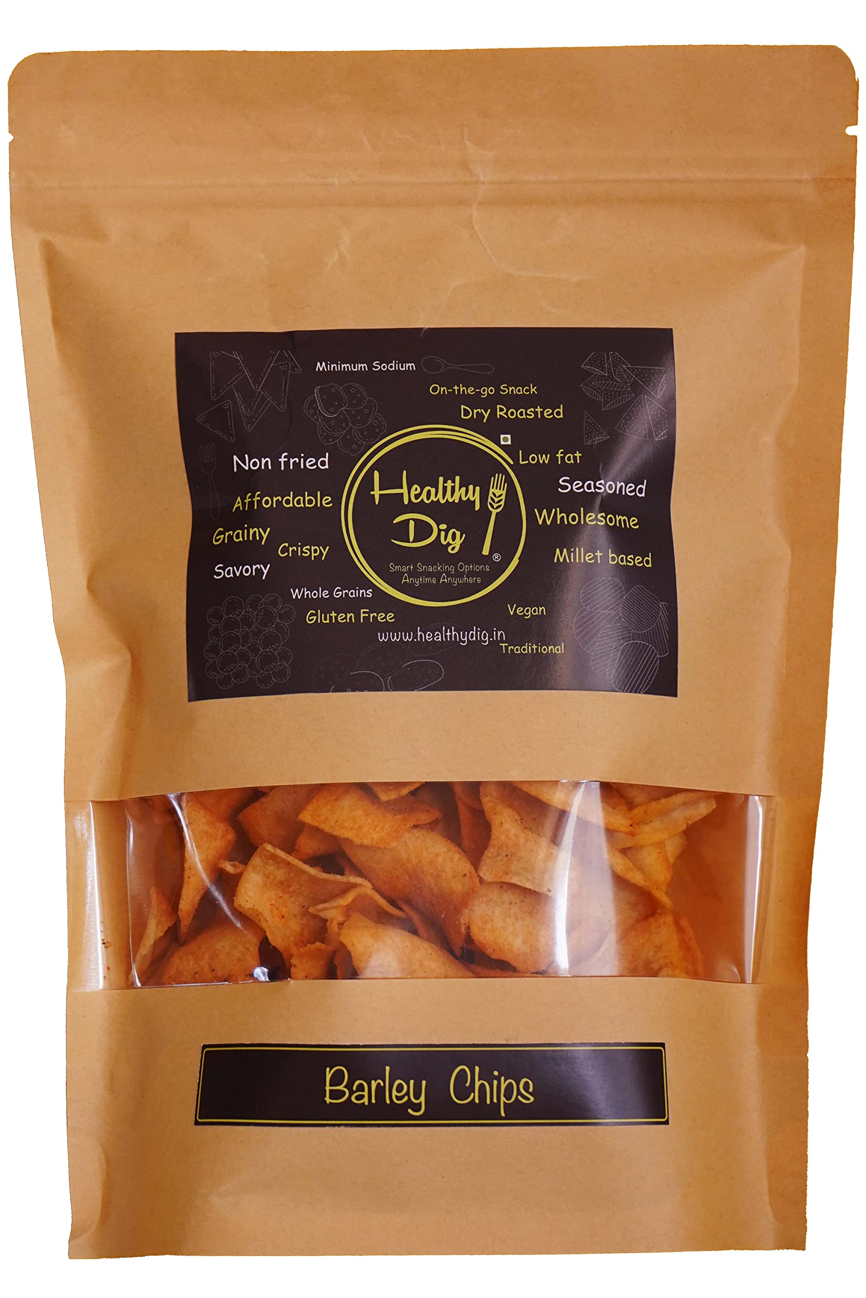 Healthy Dig Barley Chips | 125 gm Pack Of 2 : Amazon.in: Grocery ...