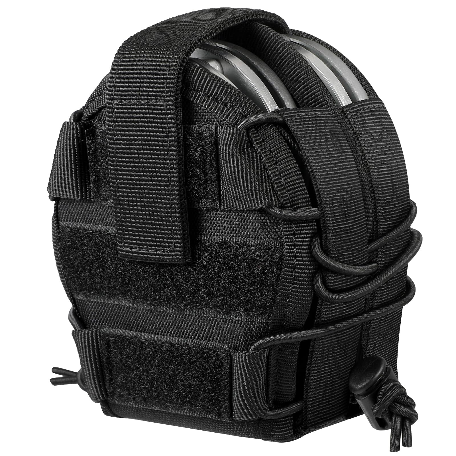 Amazon.com : Oval Double Handcuff Holster Pouch, Open Top Handcuff Case ...