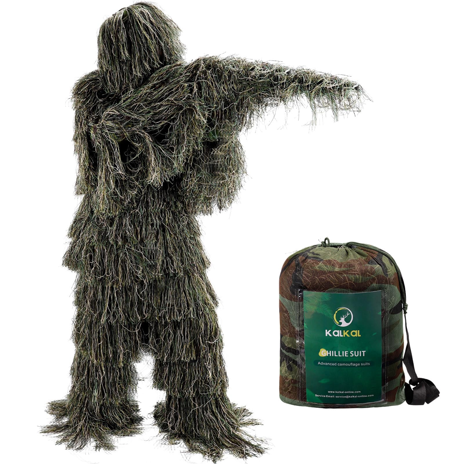 Snapklik.com : Ghillie Suit, Camouflage Hunting Apparel For Men, Double ...