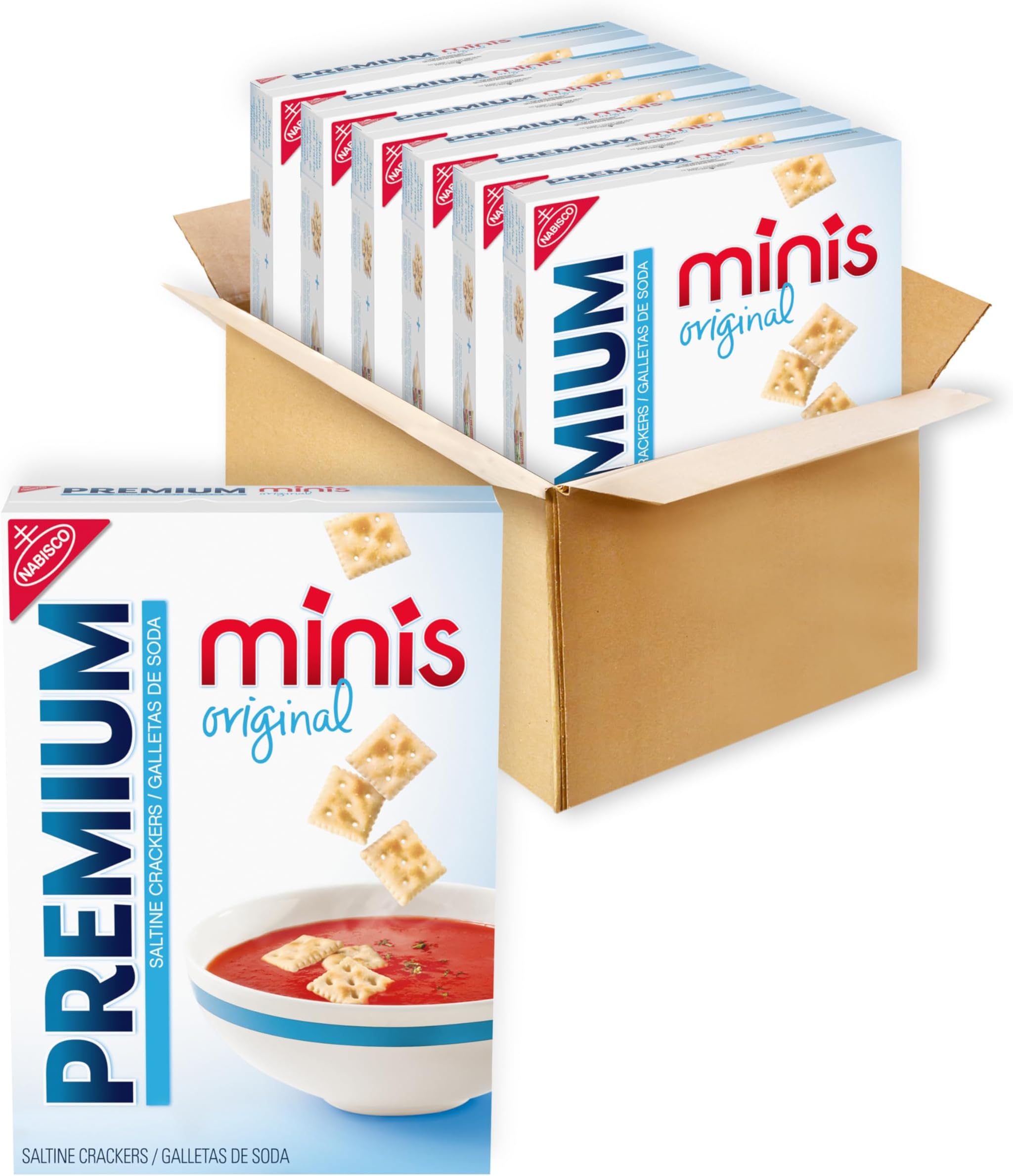 Amazon.com: Nabisco, Premium, Sea Salt Topped Original Saltine Crackers ...