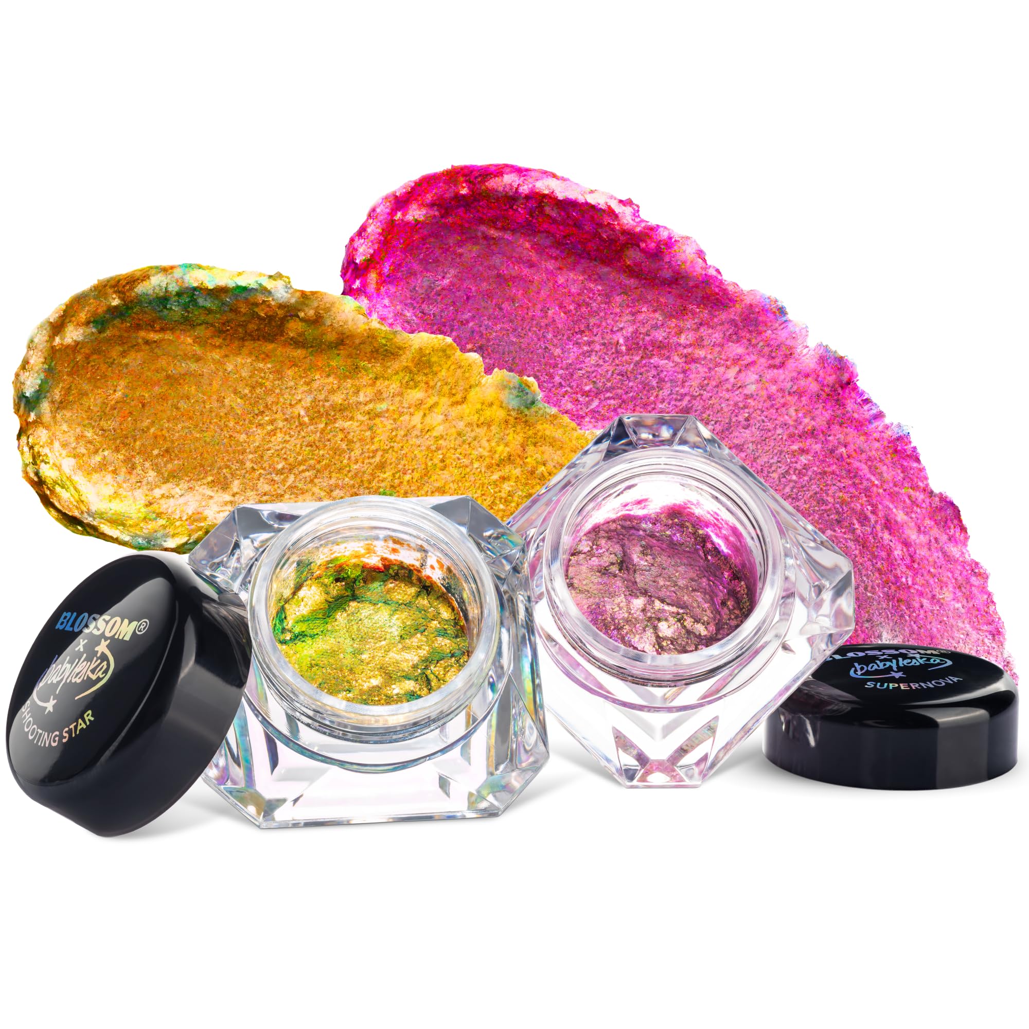 Amazon.com : Blossom x babyleska Stellar Glow Gel Chrome Flake ...