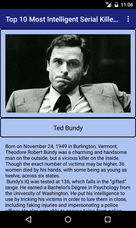 Top 10 Most Intelligent Serial Killers - App on Amazon Appstore