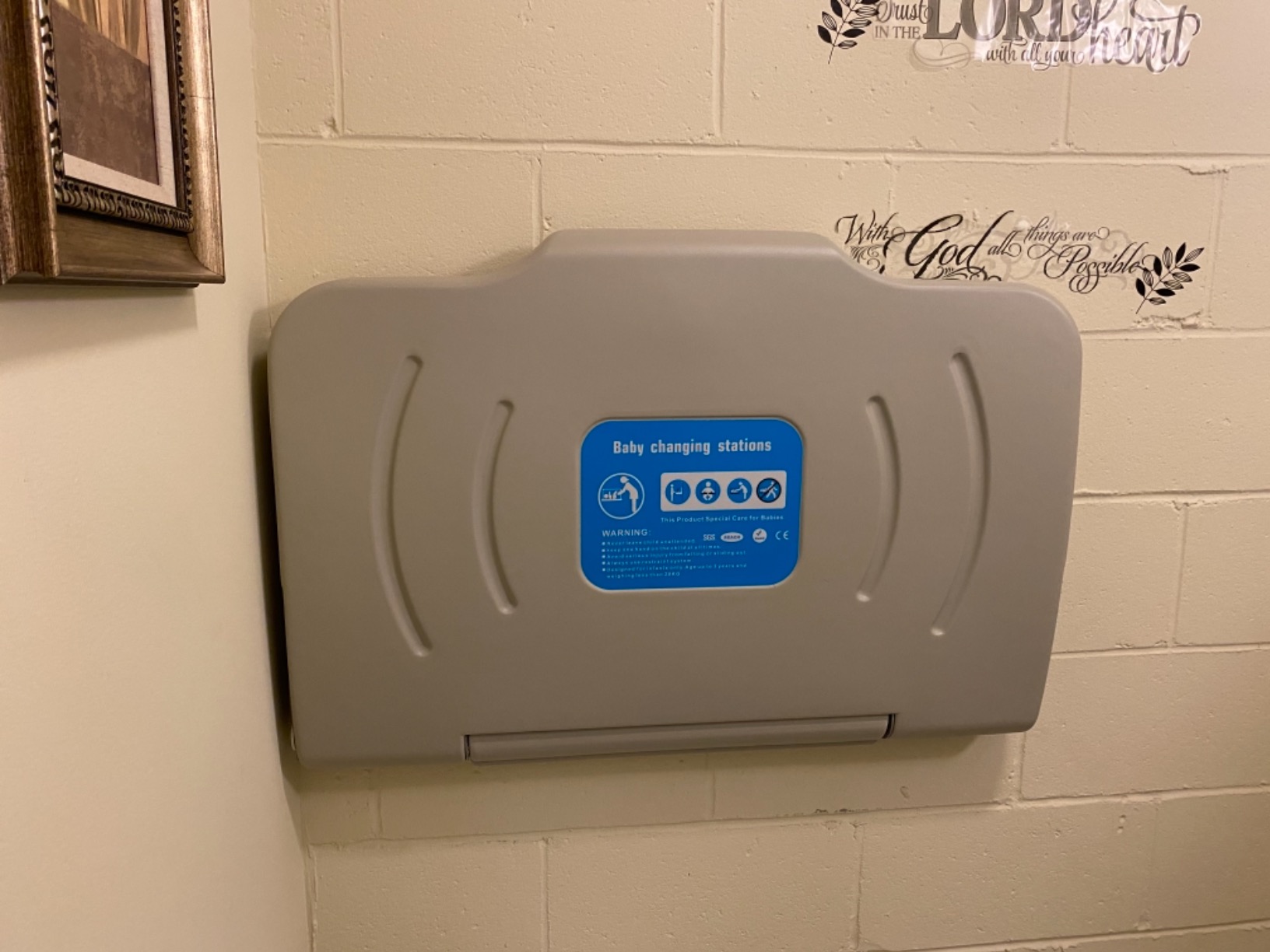 $32/mo - Finance KSITEX Baby Changing Station Wall Mounted Diaper ...