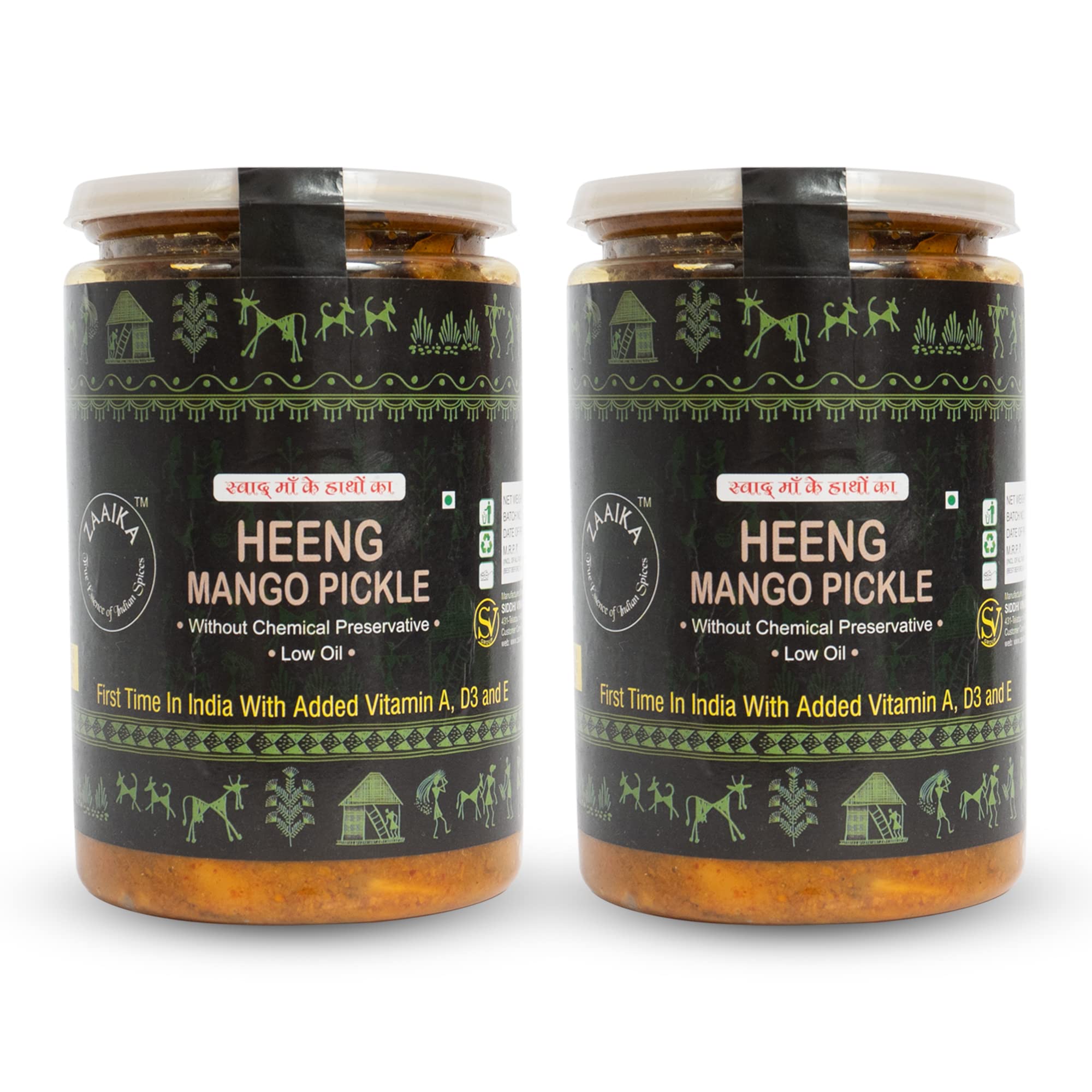 Buy Buy One Get One ZAAIKA Heeng Mango Pickle Low Oil Indian ...
