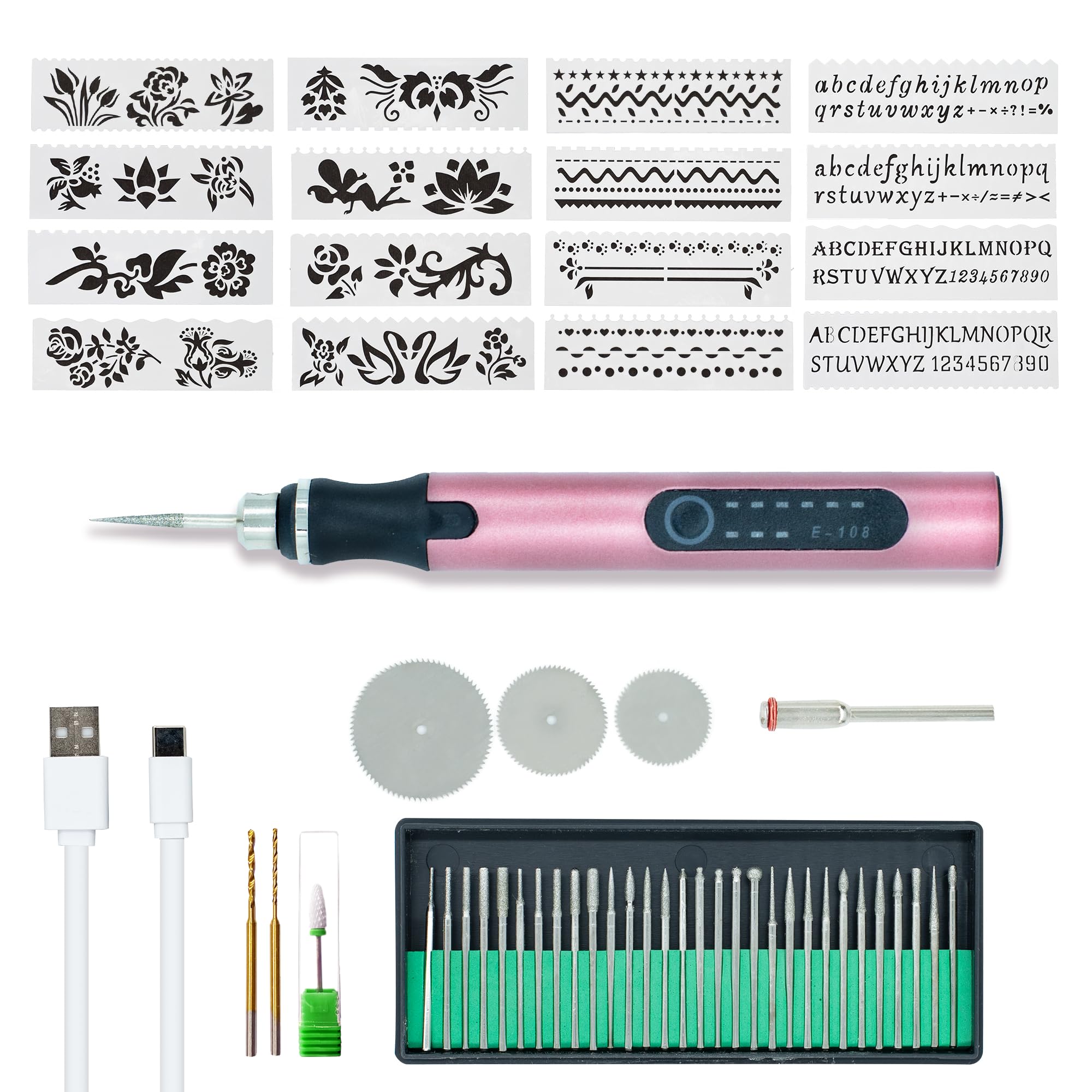 USB Rechargable Cordless Engraving Pen, Electric Engraver Pen for Metal ...