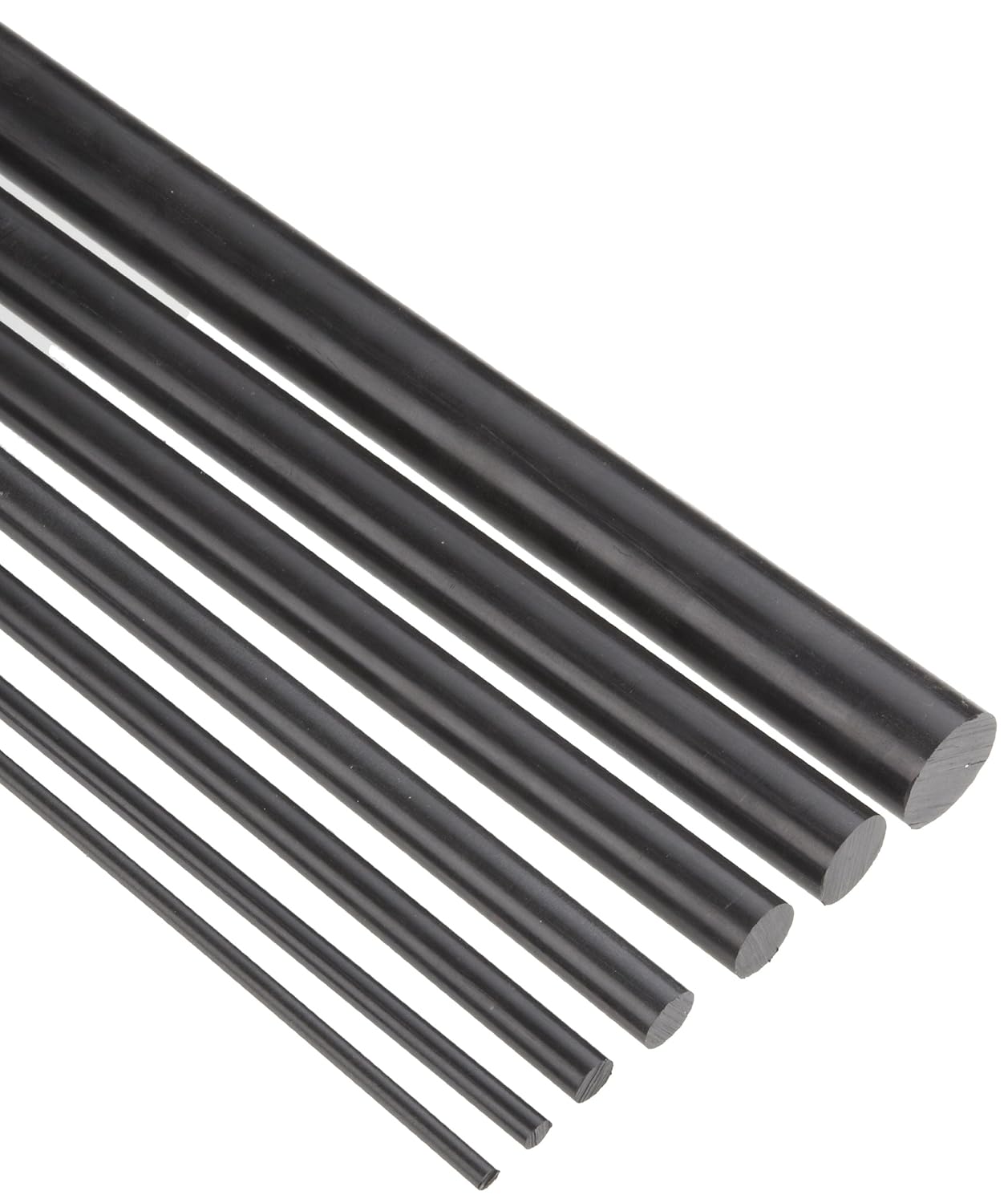 Amazon.com: Acetal Round Rod Sample Pack, Black, Varying Diameters, 36 ...