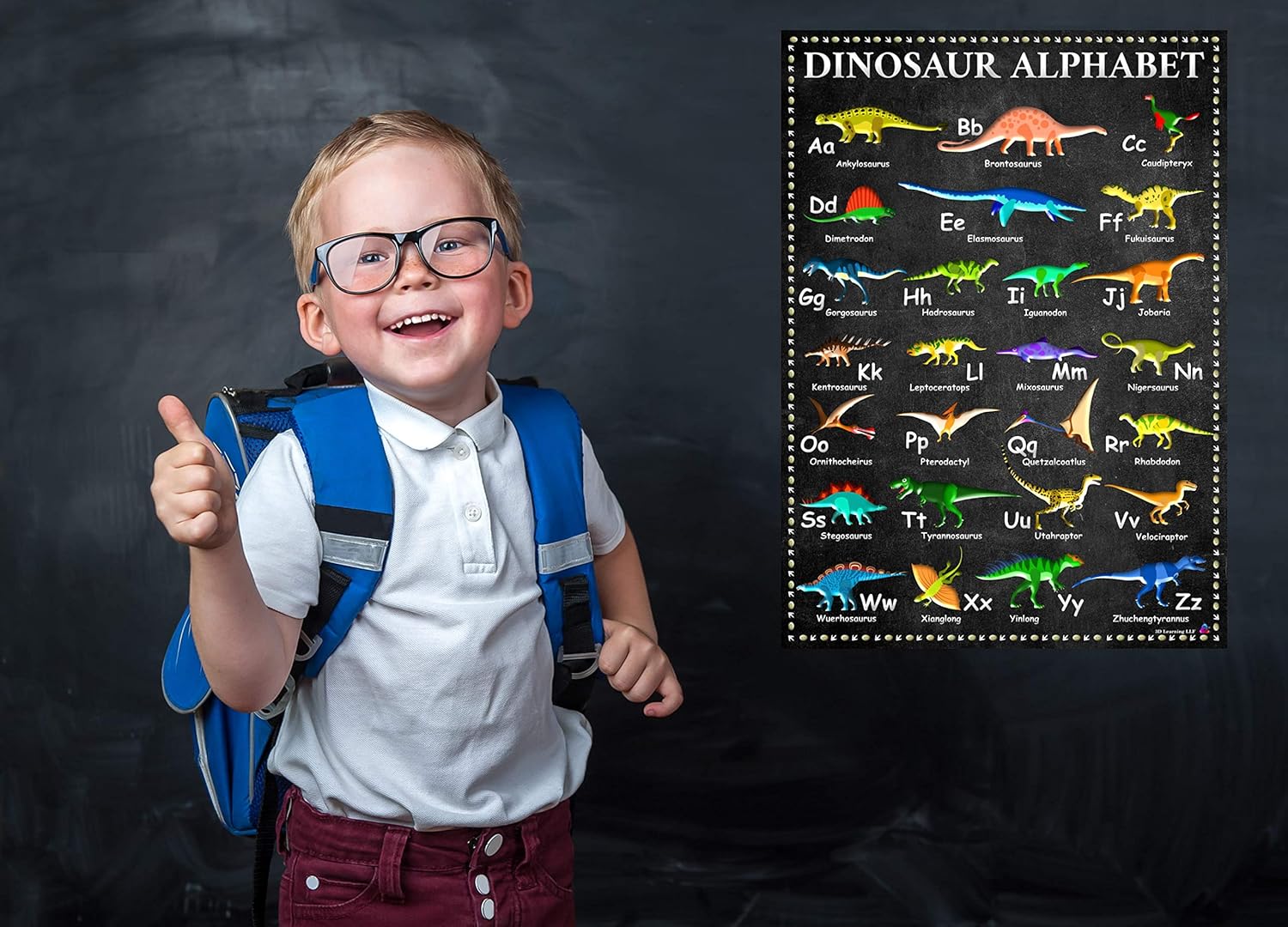 Dinosaur Alphabet Chart, A to Z Dinosaur Names - Australia | Ubuy