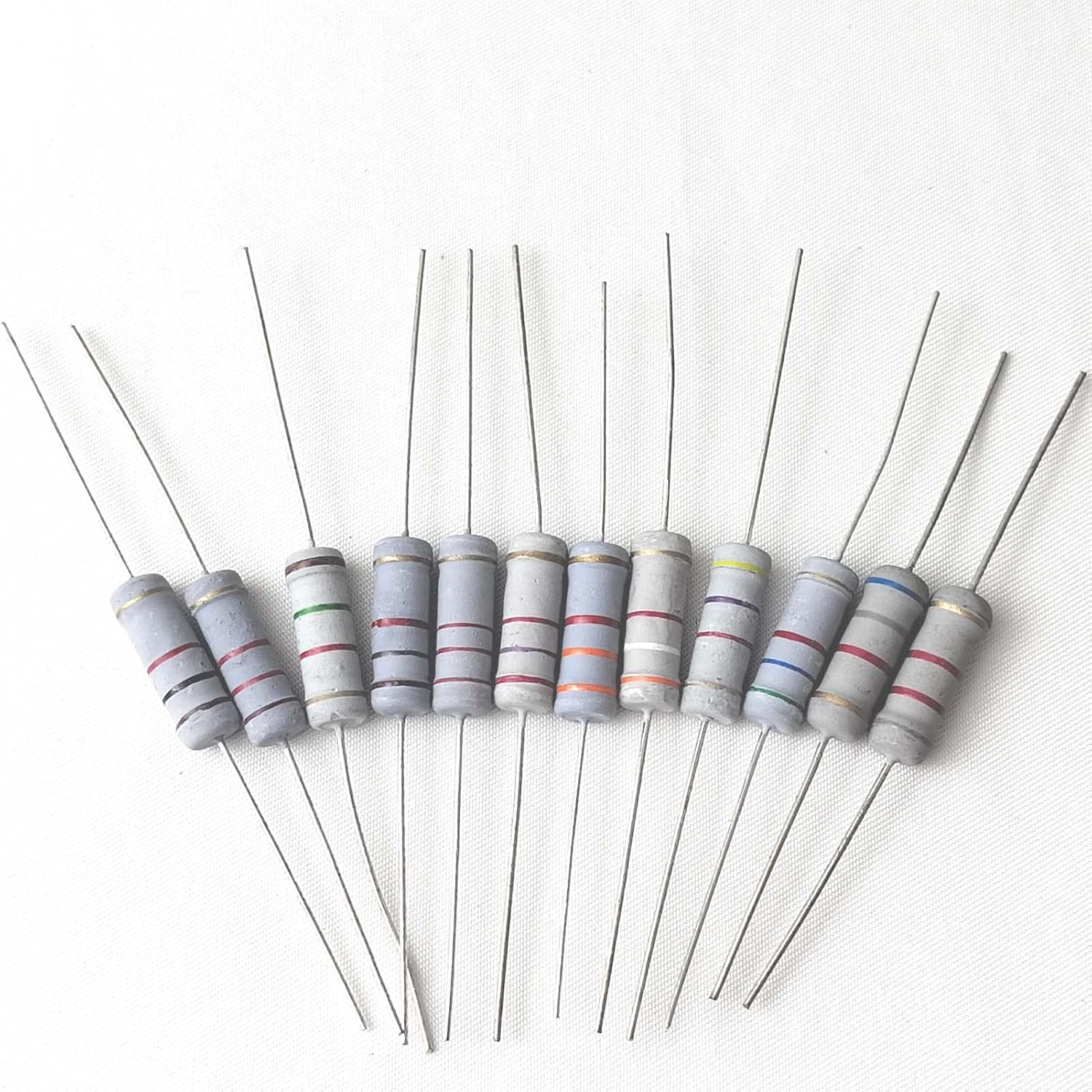 Amazon.com: 3W Resistor Assortment Kit,12 Values 3watt 1KΩ ~8.2KΩ ...