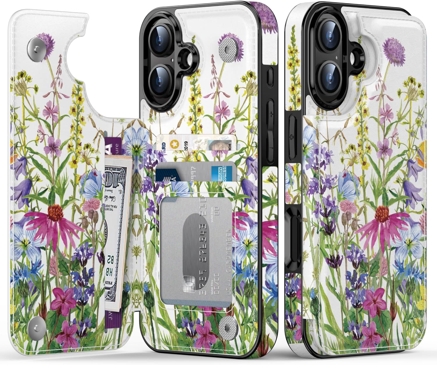 Amazon.com: HAOTP for iPhone 16 Phone Case Wallet,Women Flip Folio ...