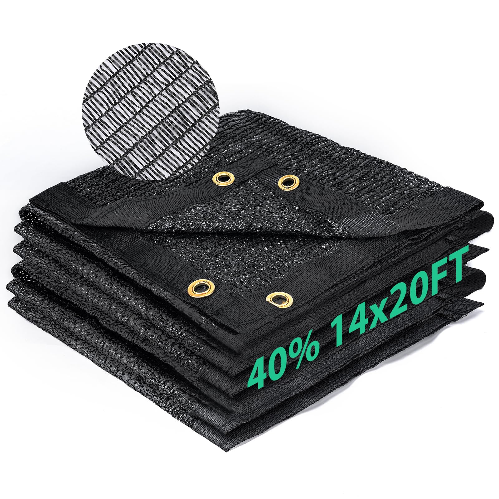Snapklik.com : Kesfitt 40% Shade Cloth 14x20 Ft, Breathable HDPE Mesh ...