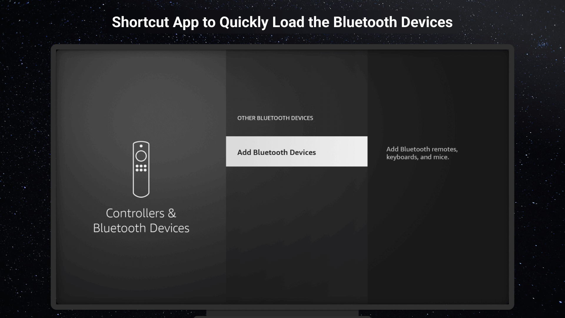 Bluetooth Devices - Quick Access Shortcut for Fire TV Bluetooth Settings - App on Amazon Appstore
