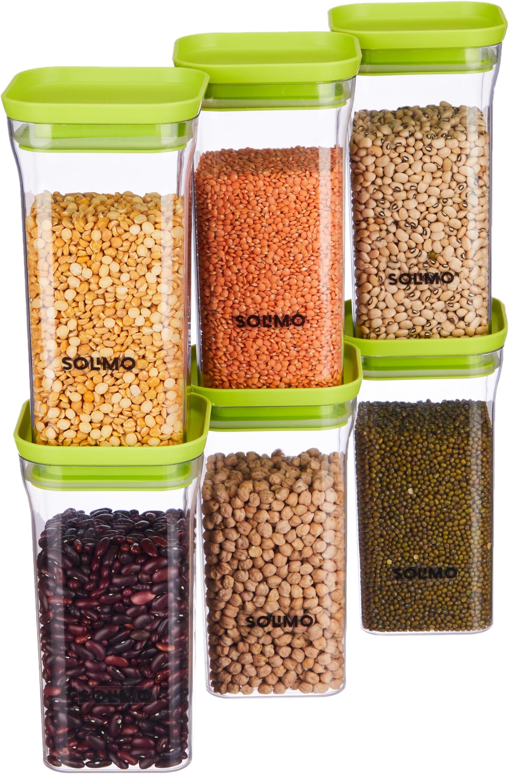 Buy Amazon Brand - Solimo Plastic Multipurpose Airtight Containers For ...