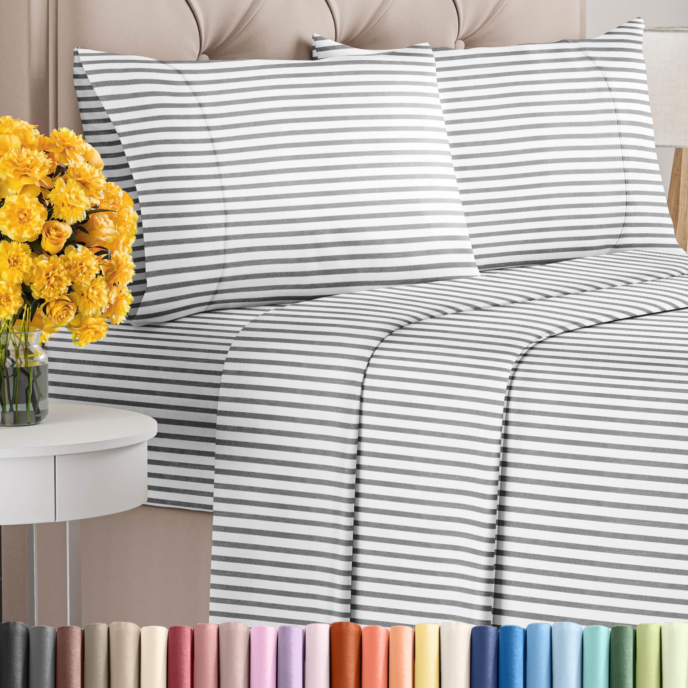 Amazon.com: Kate Spade New York Solid 270 TC Percale Set of 4 Sheet Set ...