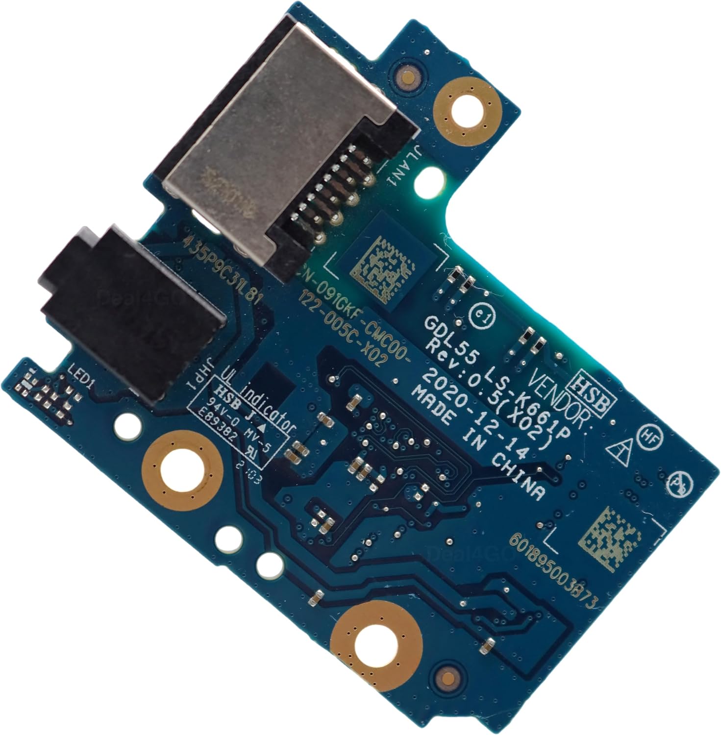 Deal4GO Audio Jack LAN Ethernet Port Board 5N52P 91GKF LS-K661P ...