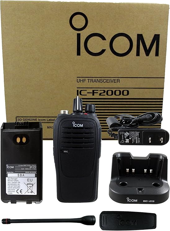 Amazon.com: Icom IC-F2000 01 BC-213 4 watt 16 channel UHF 400-470mhz ...