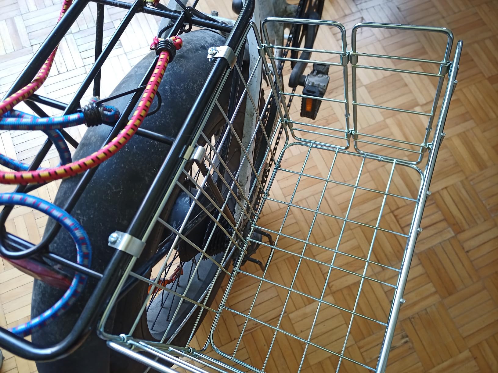 Wald 582 Rear Folding Bicycle Basket (12.75 x 7.25 x 8.5, Black ...