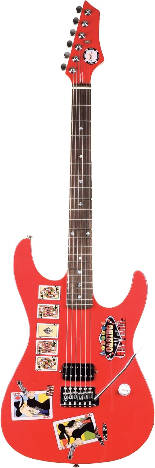 Amazon.com: AXL AS-711-RD Poker Electric Guitar, Red : Musical Instruments