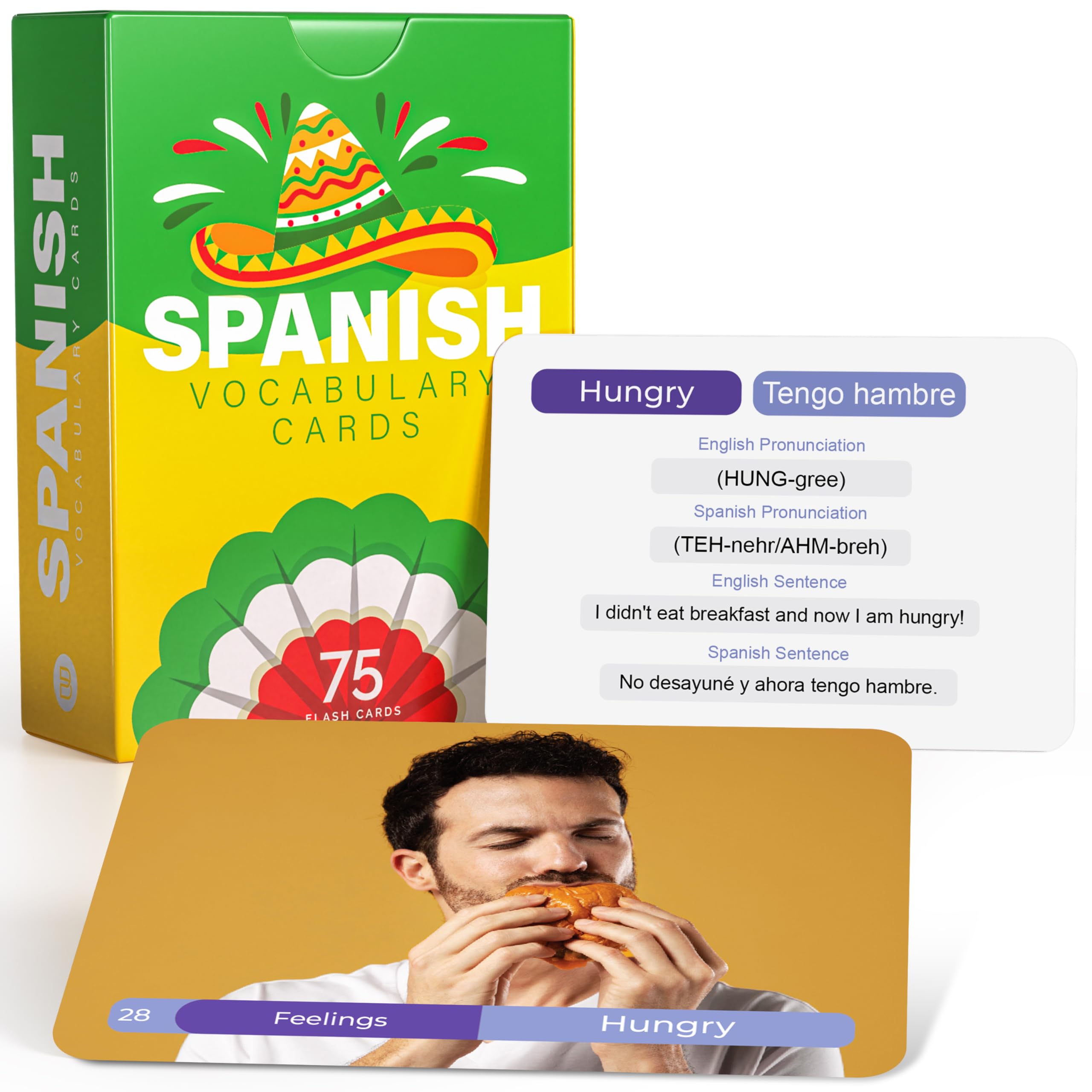 Spanish Flash Cards Words And Phrases For Beginners Easy To ...