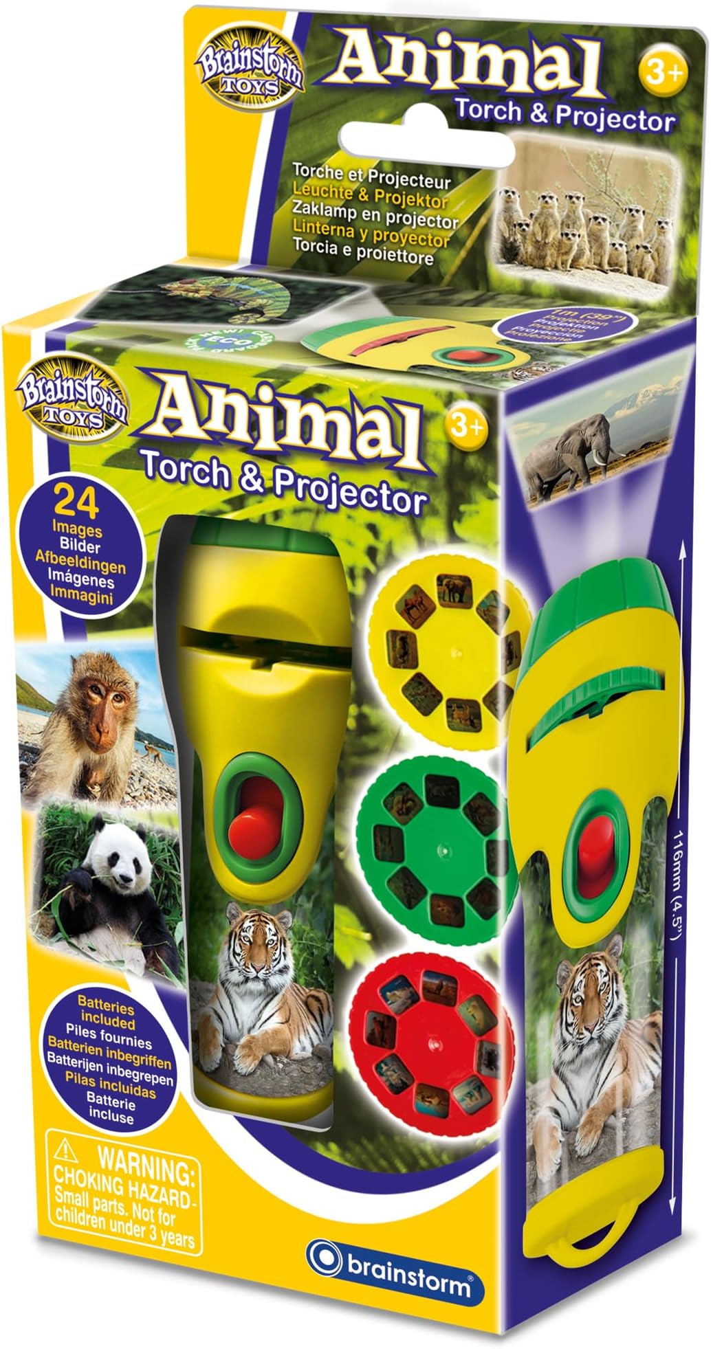 Brainstorm Toys Animal Torch and Projector – 24 Wildlife Images ...