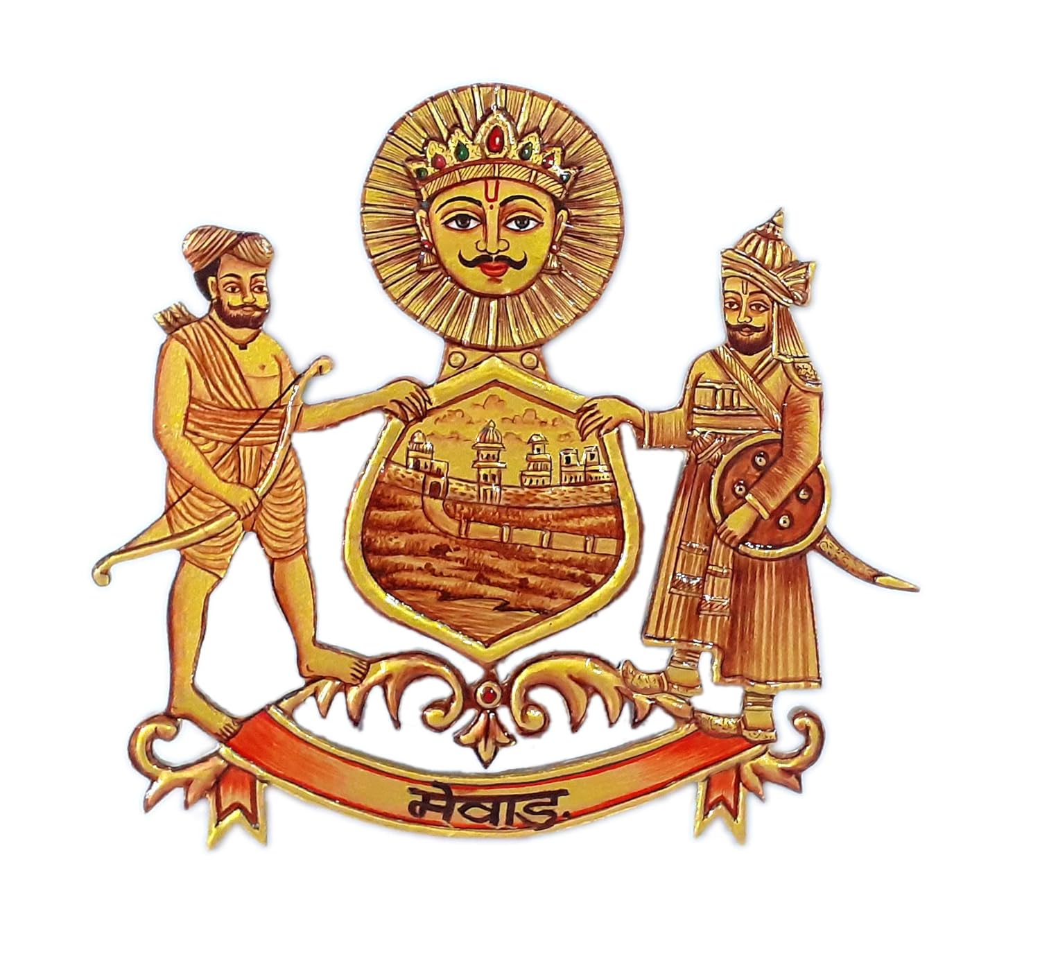 Surya Handicrafts Rajput Mewar Logo Maharana Pratap Monogram Hand ...