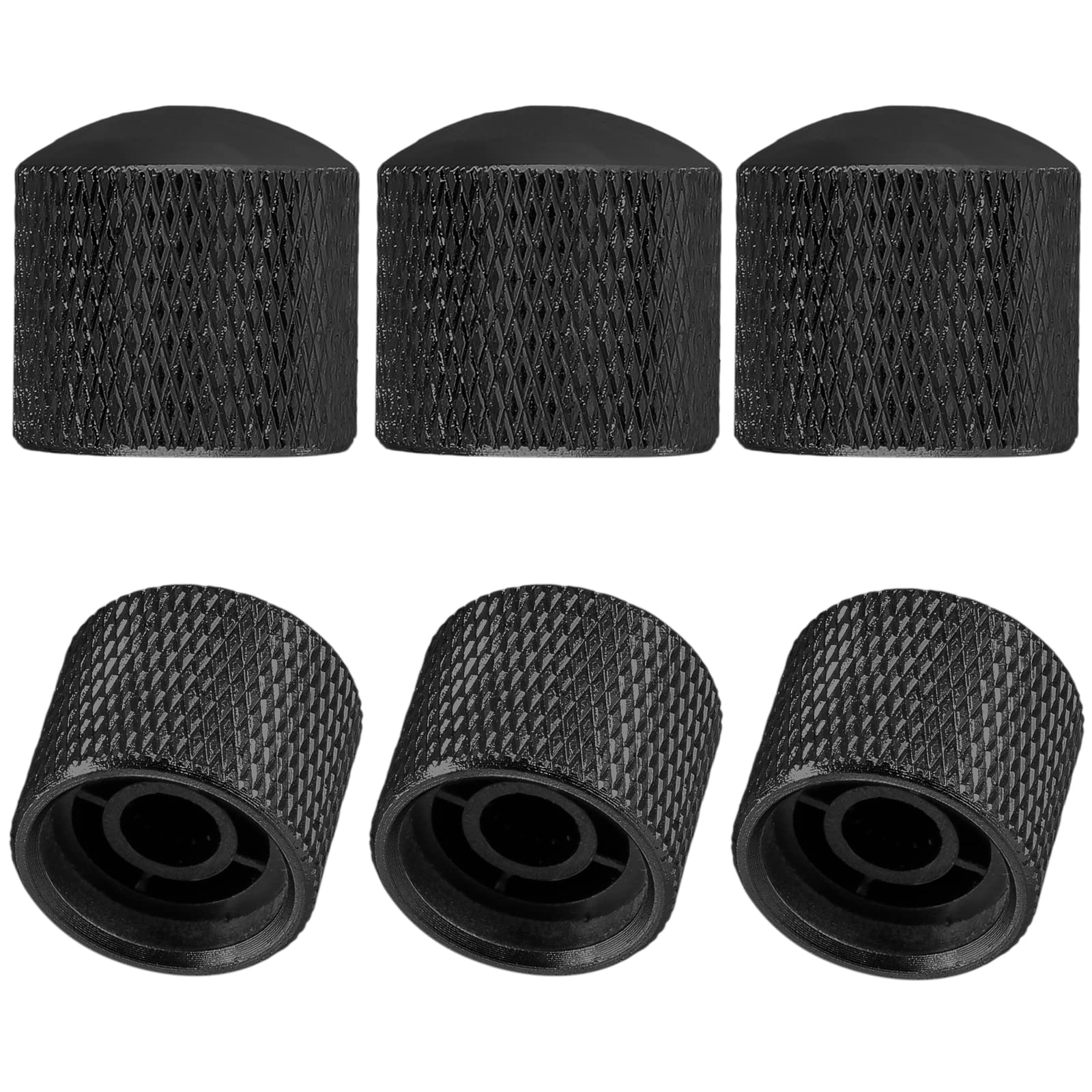 Snapklik.com : 6 Pcs Electric Guitar Knobs, Black Guitar Speed Control ...