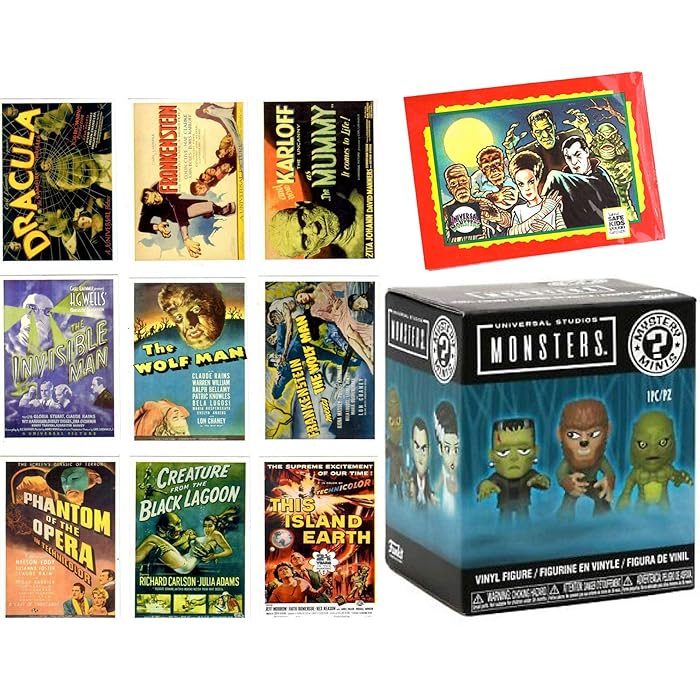 Buy B/W Pack Monsters Classic Universal Mystery Minis Horror Black ...