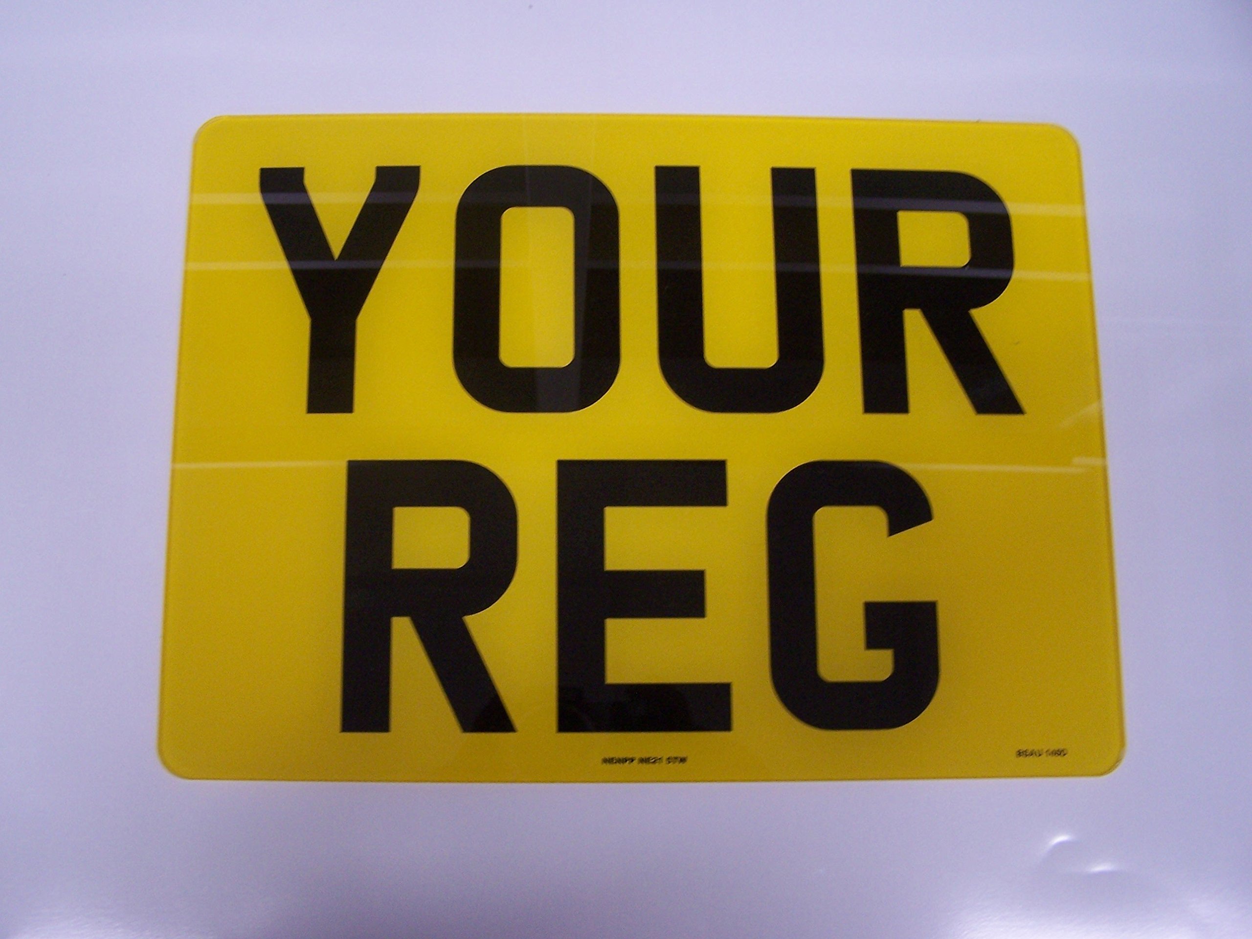 Buy Rear Square Number Plate Registration Plate 11x8 Free Post And Free