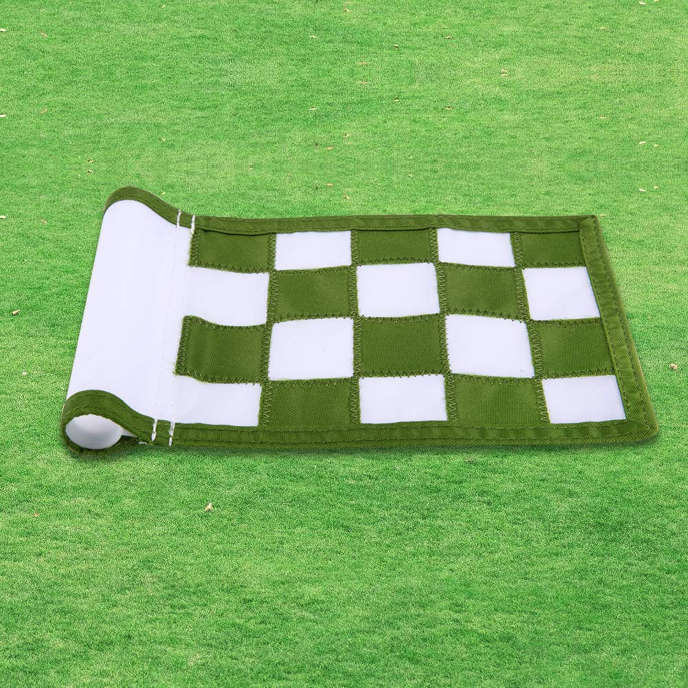 Snapklik.com : Nylon Golf Putting Green Flags - Solid & Checkered ...