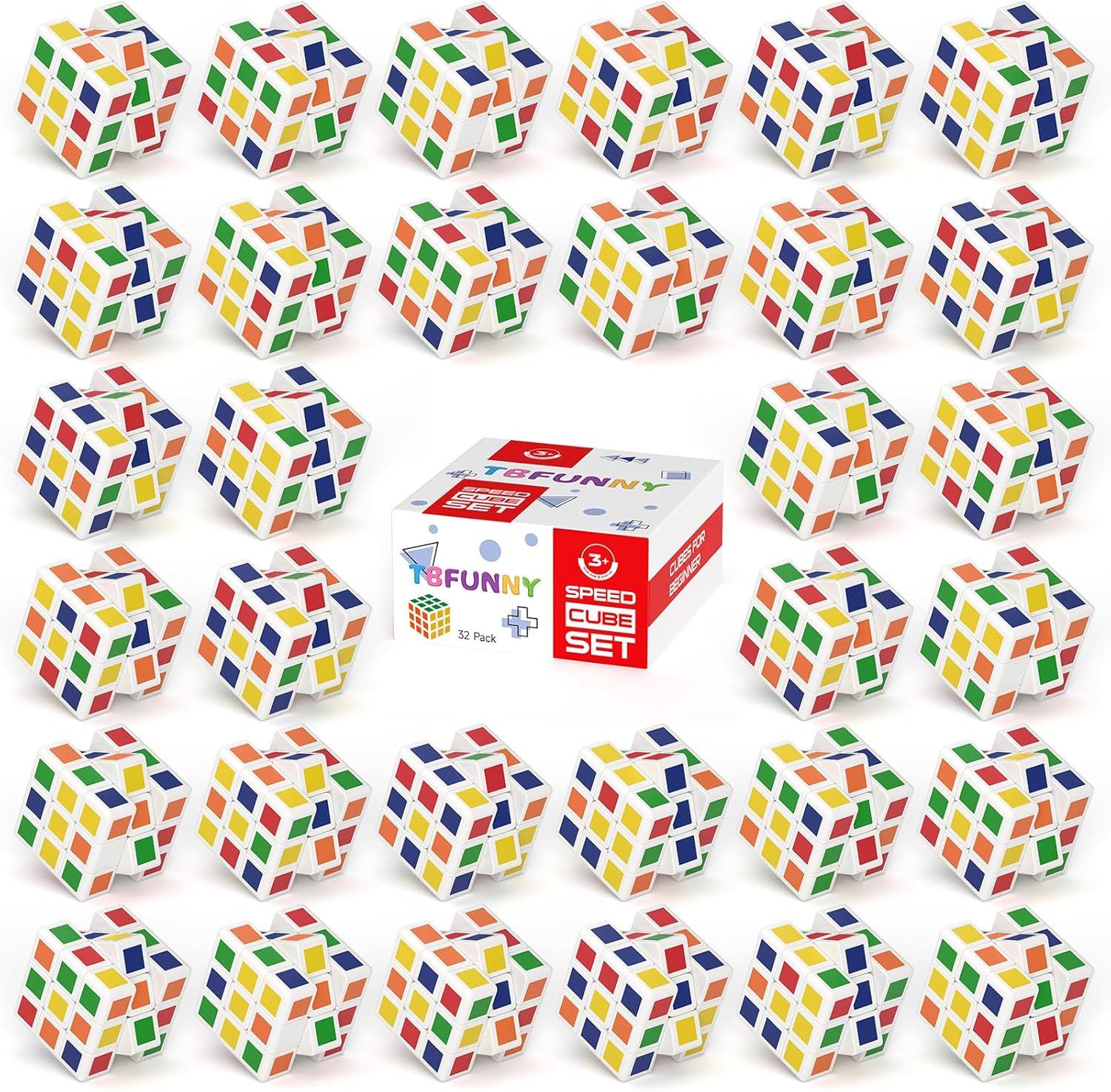 Amazon.com: TBFUNNY 32 Pack Mini Cube Puzzle Party Favors for Kids ...