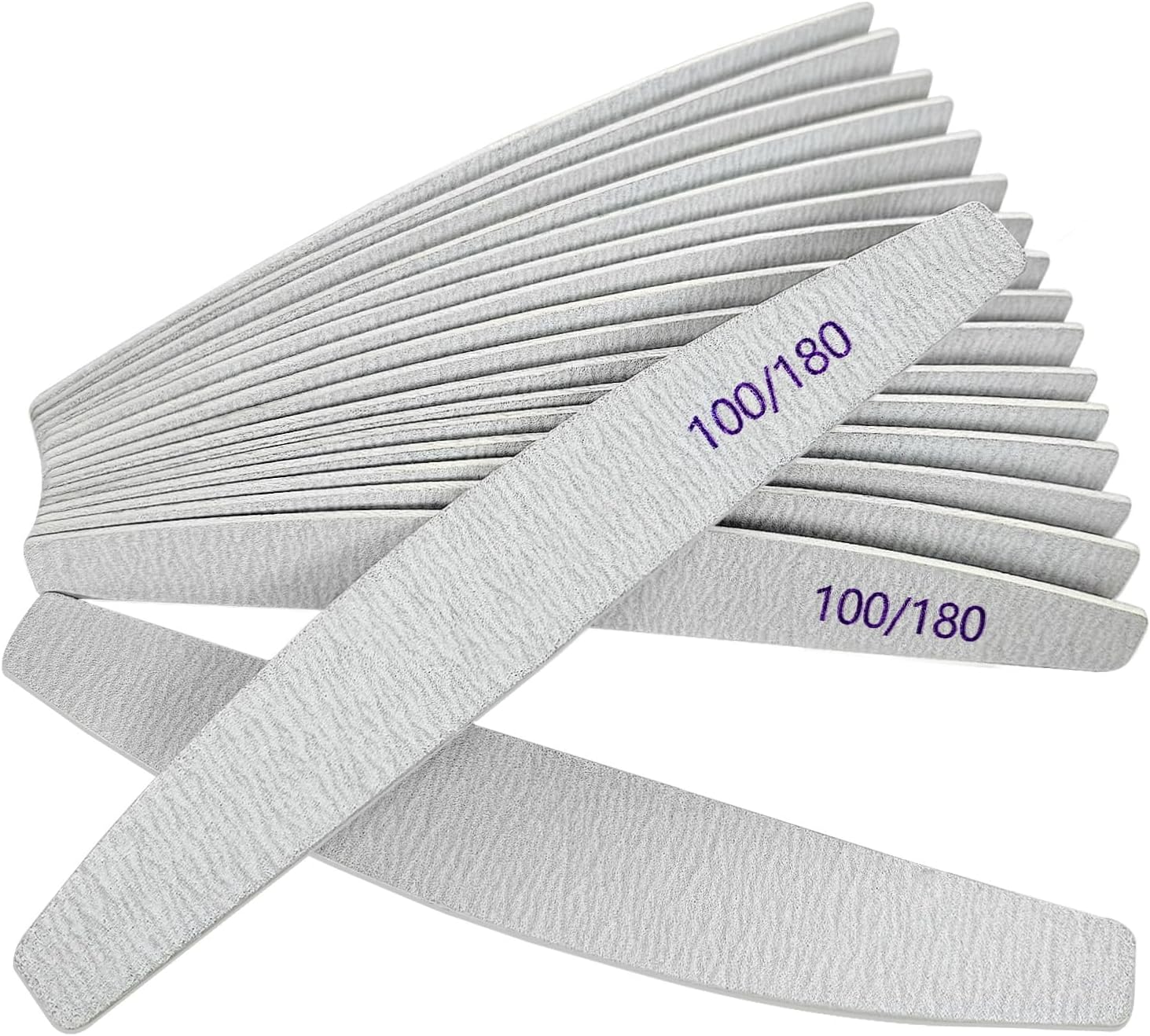 Amazon.com : Nail Files (12 Pack), 100/180 Grit Wooden Emery Board Nail ...