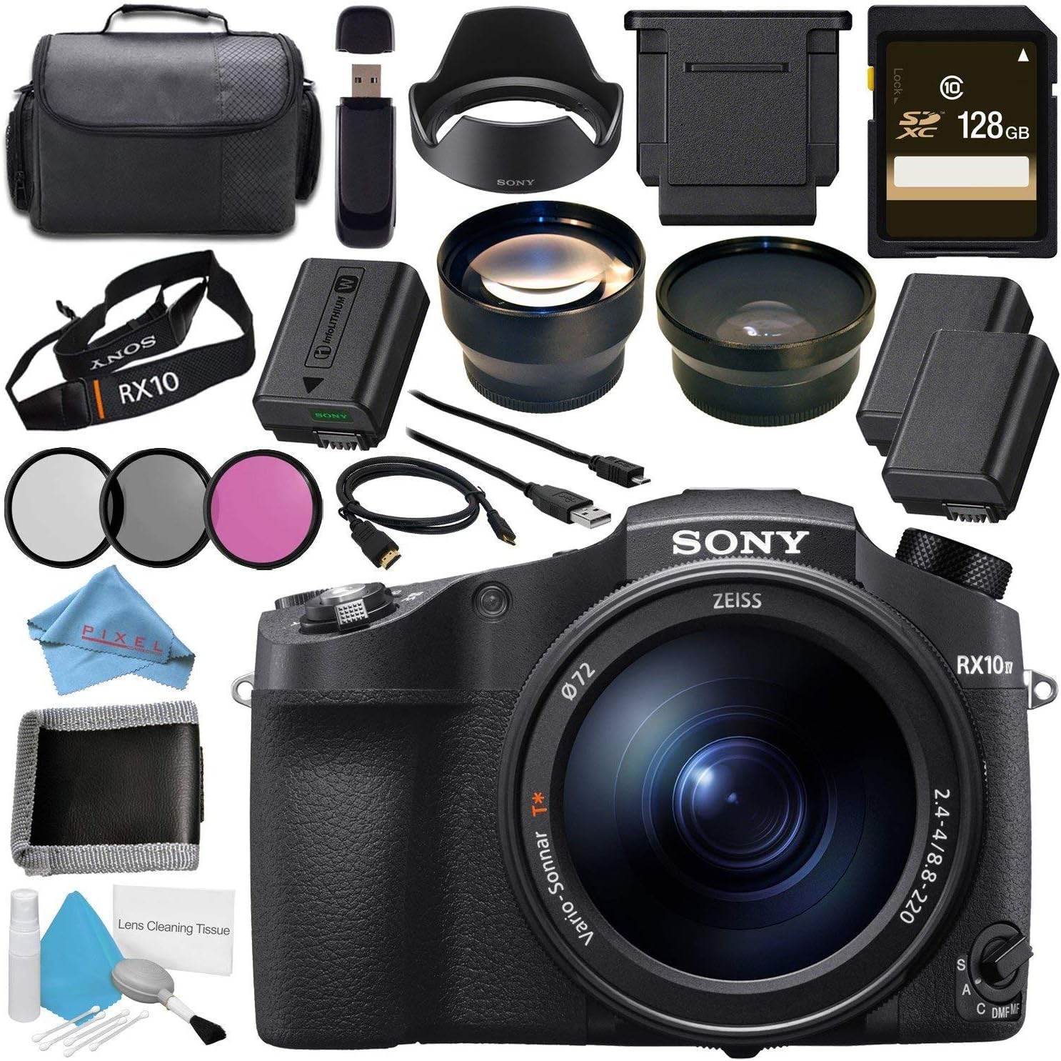 Amazon.com : Sony Cyber-Shot DSC-RX10 IV DSCRX10M4/B Digital Camera ...