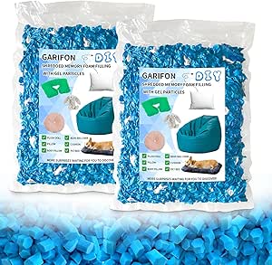 10LBS Bean Bag Filler, Shredded Memory Foam Stuffing, Stuffing for ...