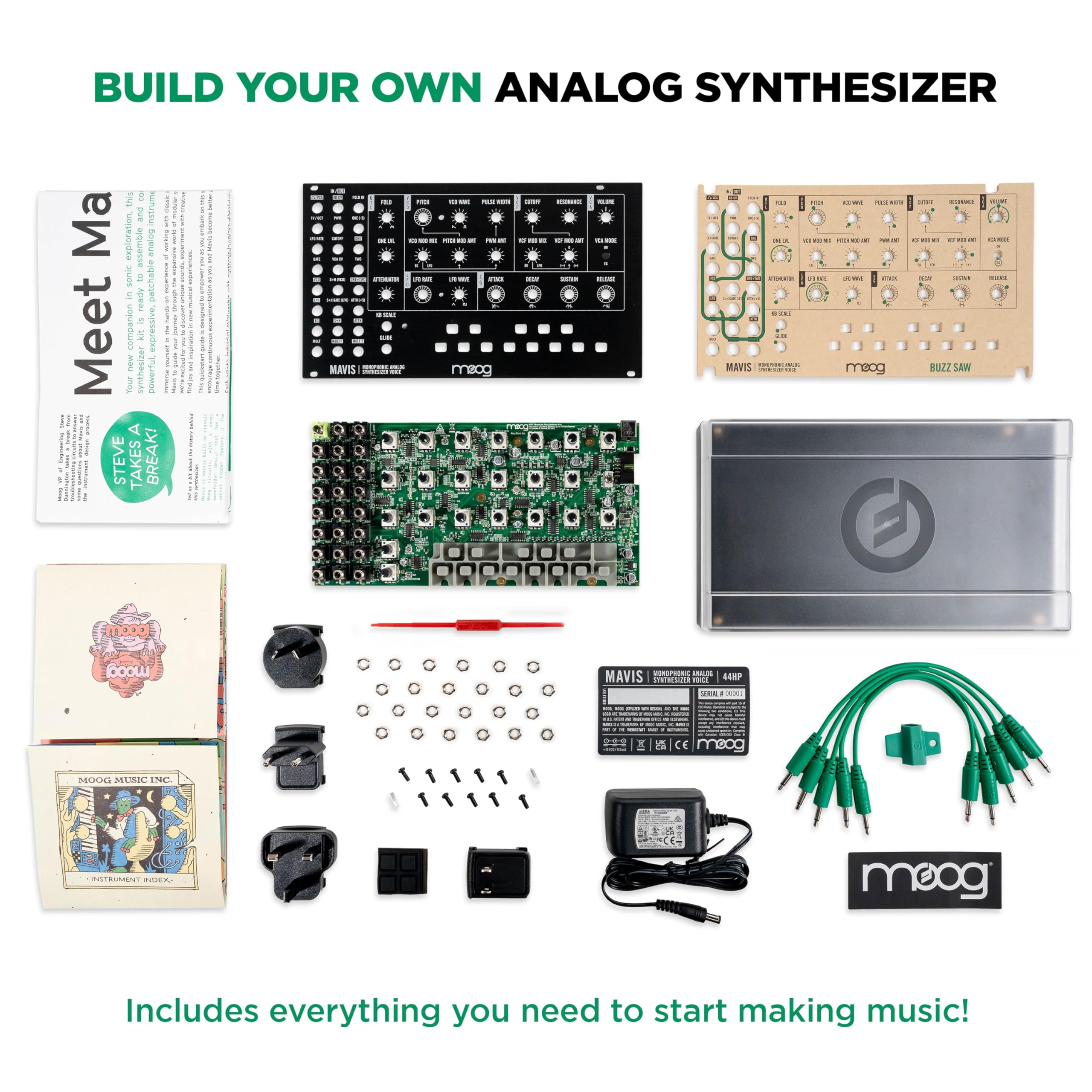 Snapklik.com : MOOG Mavis - Standalone Semi-Modular Analog Synthesizer Kit