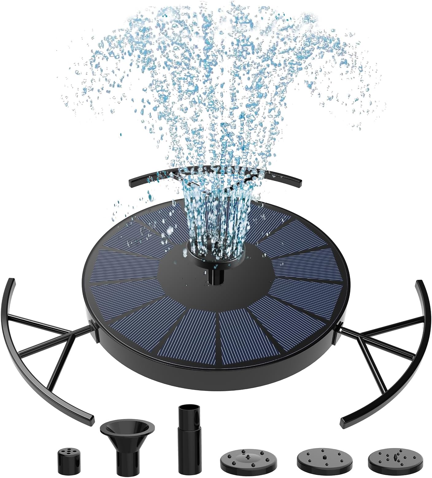 Amazon.com: Solar Fountain - Solar Fountain Pump for Bird Bath with 6 ...
