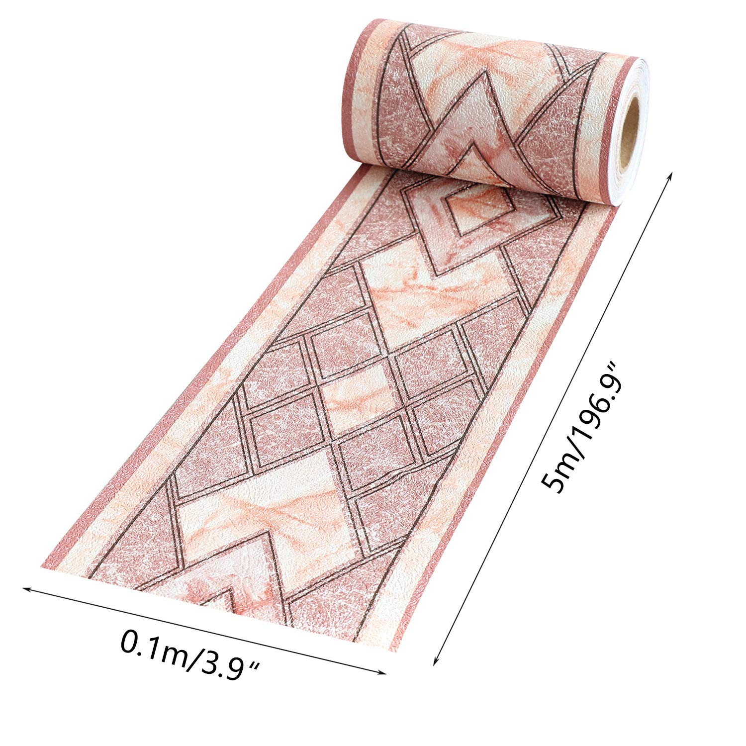 Yoillione Red Wallpaper Border Kitchen Vinyl Border Stickers, Bathroom ...