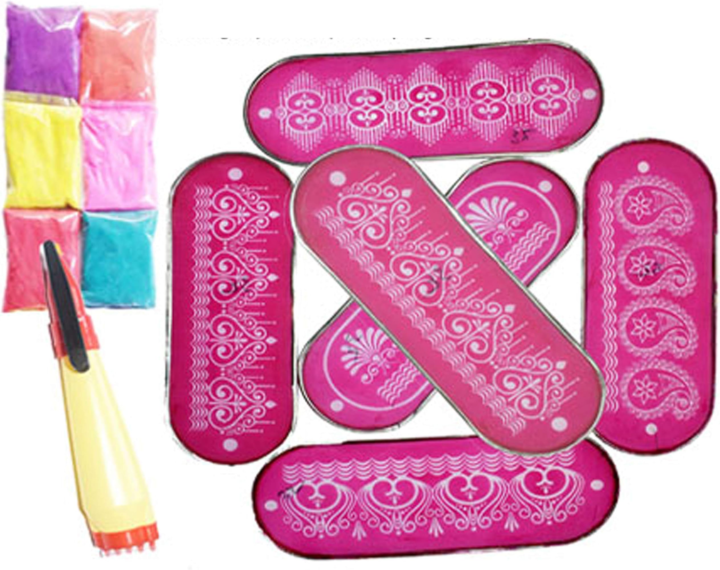 SWAGSTATION Mandala Rangoli Stencil Making Tools Kit, Rangoli ...