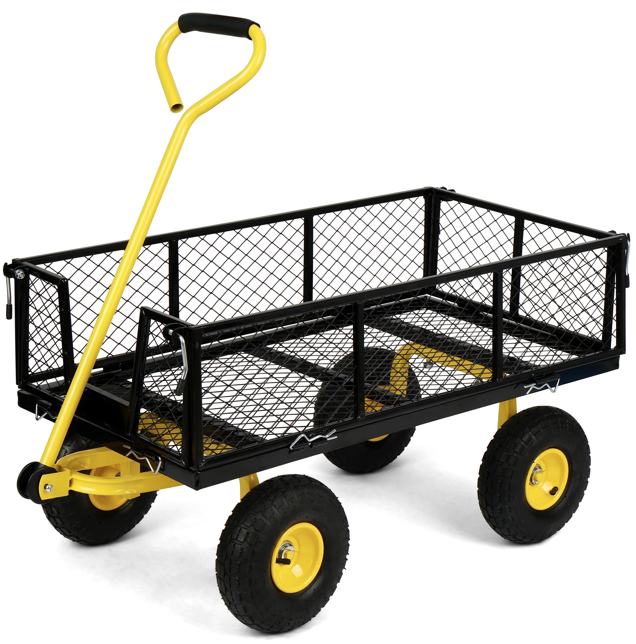Simpli-Magic Heavy Duty 1100 Lbs Capacity Mesh Steel Garden Cart ...