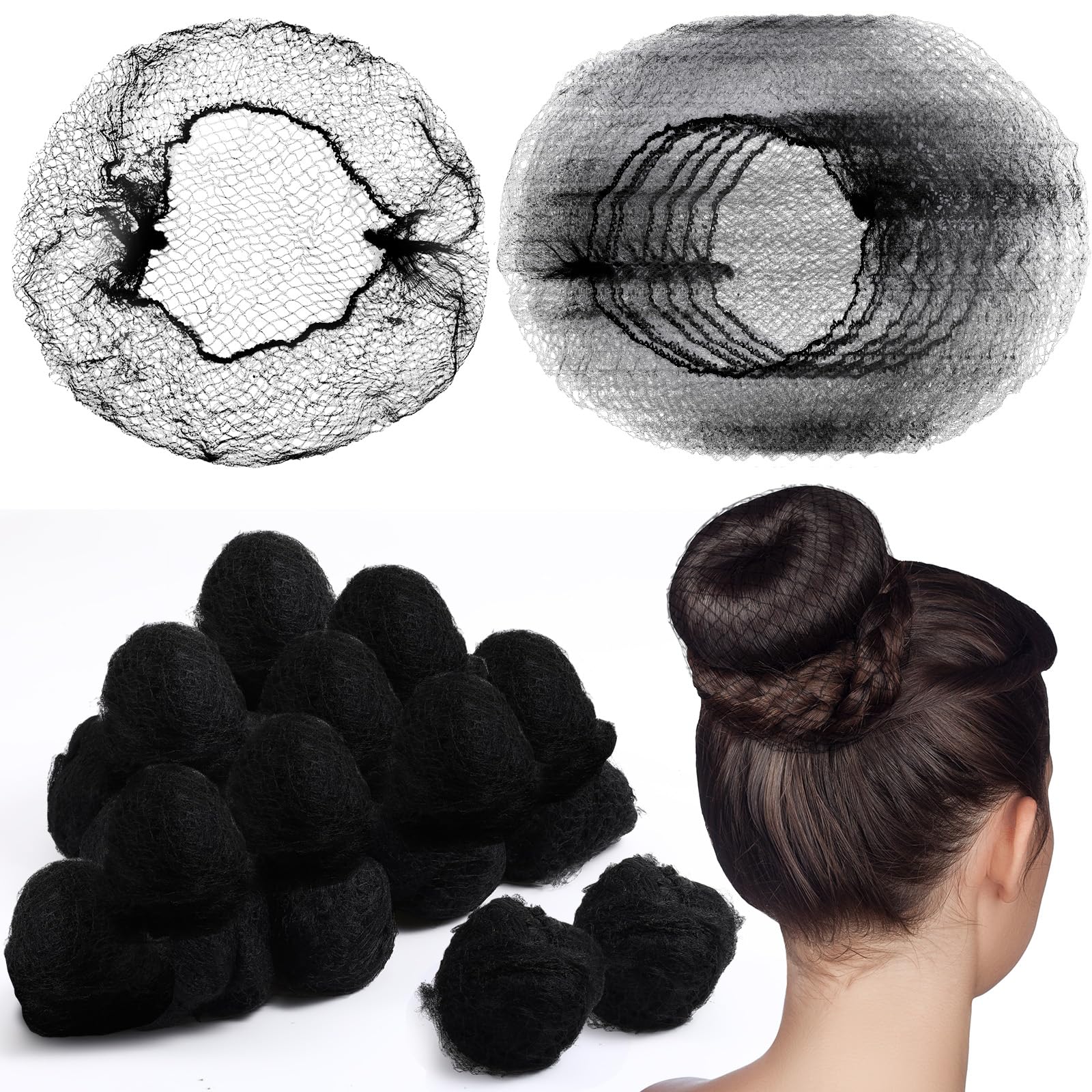 Amazon.com : Yuxung 500 Pcs Hair Net Bulk Hair Nets for Food Service ...