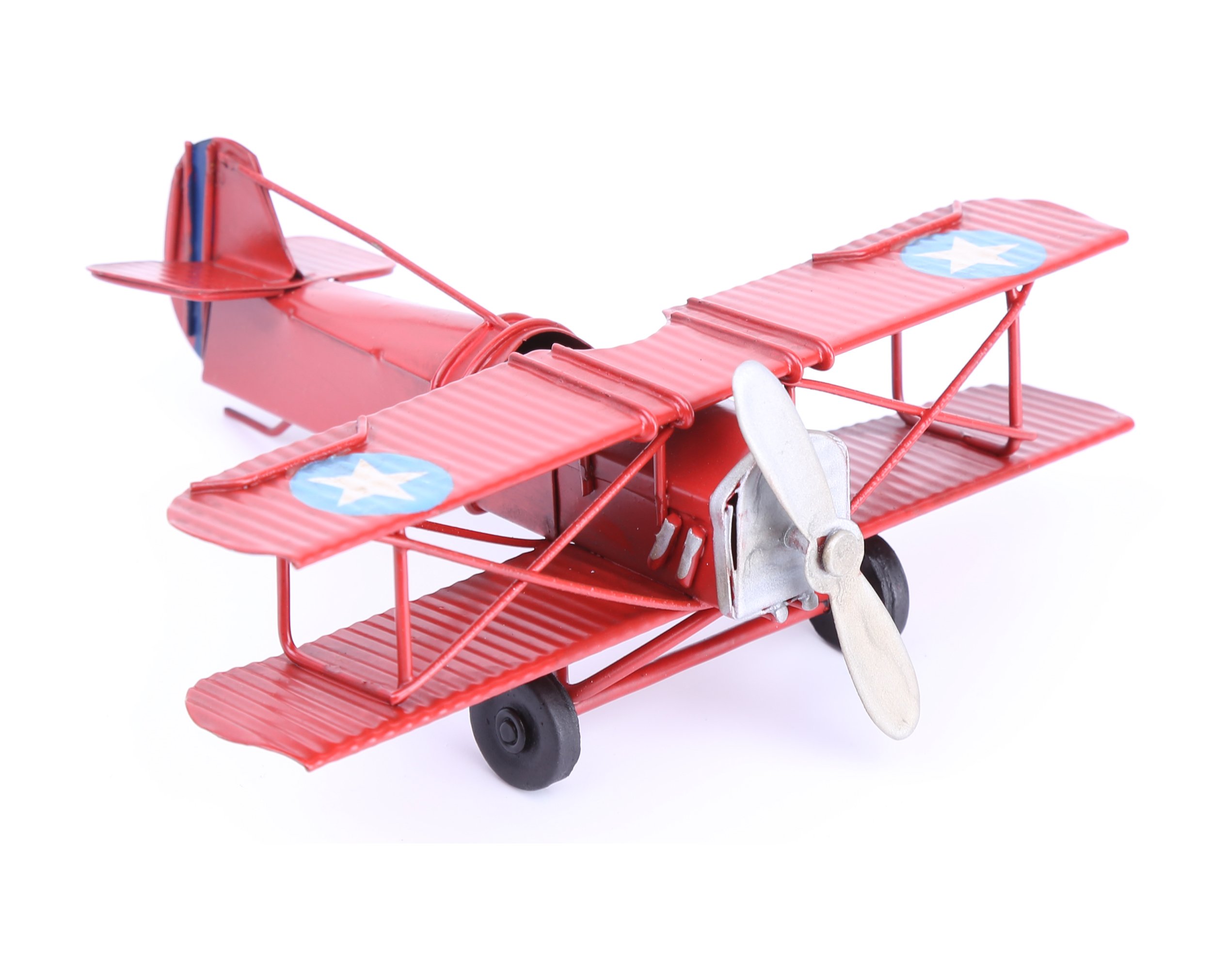 Amazon.com: Vintage Retro Wrought Metal Iron Biplane Plane Aircraft ...