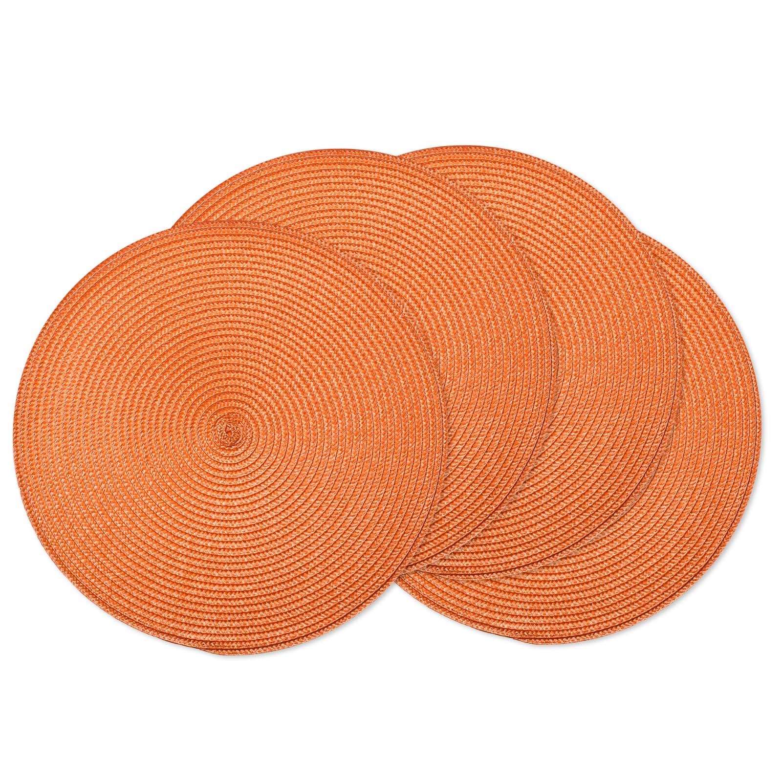 Amazon.com: AHHFSMEI Round Braided Placemats 15 Inch Round Table Mats ...