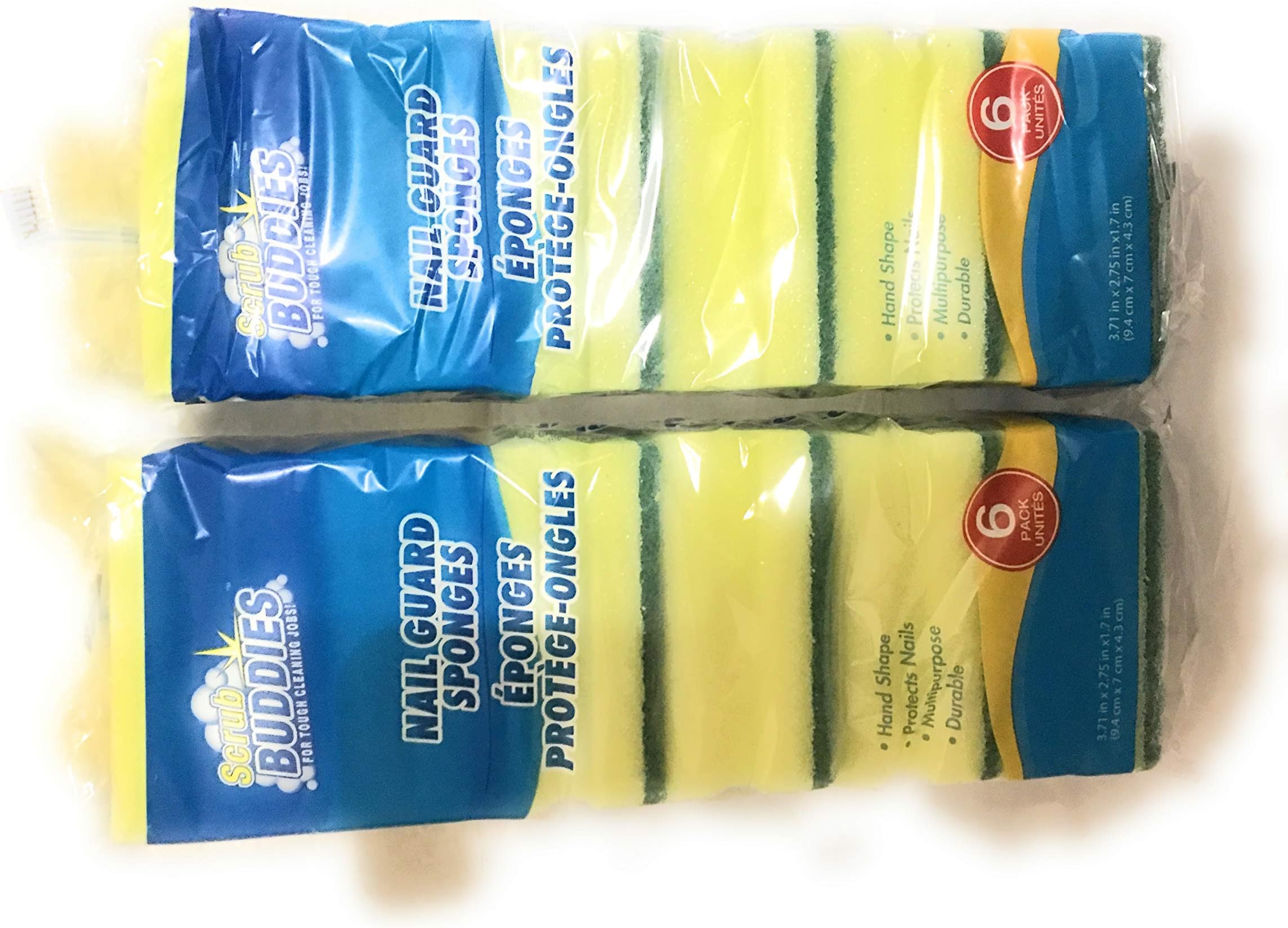 Amazon.com: Scrub Buddies 6 Pack of Nail Guard Sponges : Health & Household