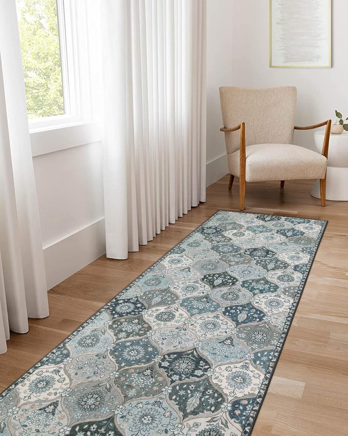 Amazon.com: Lahome Moroccan Trellis Washable Runner Rug, 2x6 Runners ...