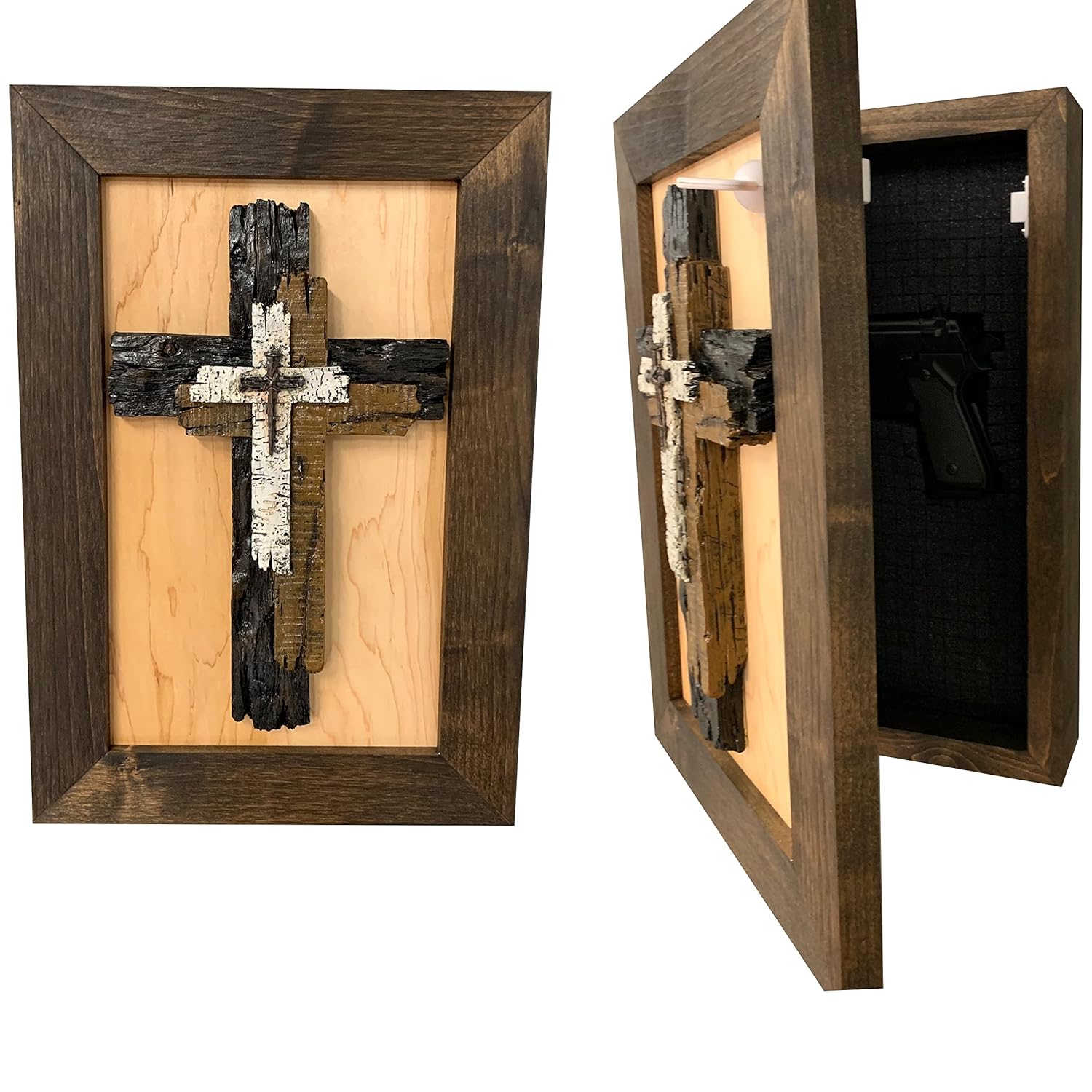 Amazon.com: Hidden Gun Storage Cabinet With Decorative Three Layered ...