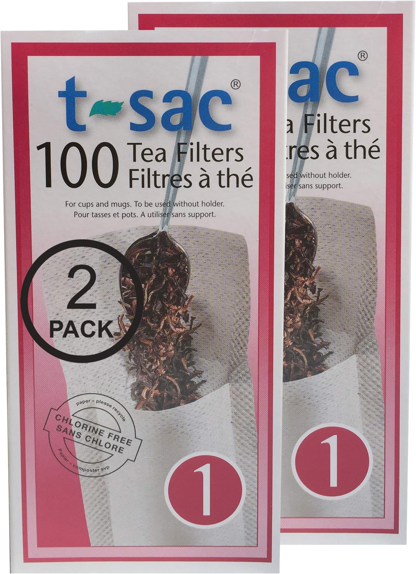 Amazon.com: T-Sac Tea Filter Bags, Disposable Tea Infuser, Number 3 ...