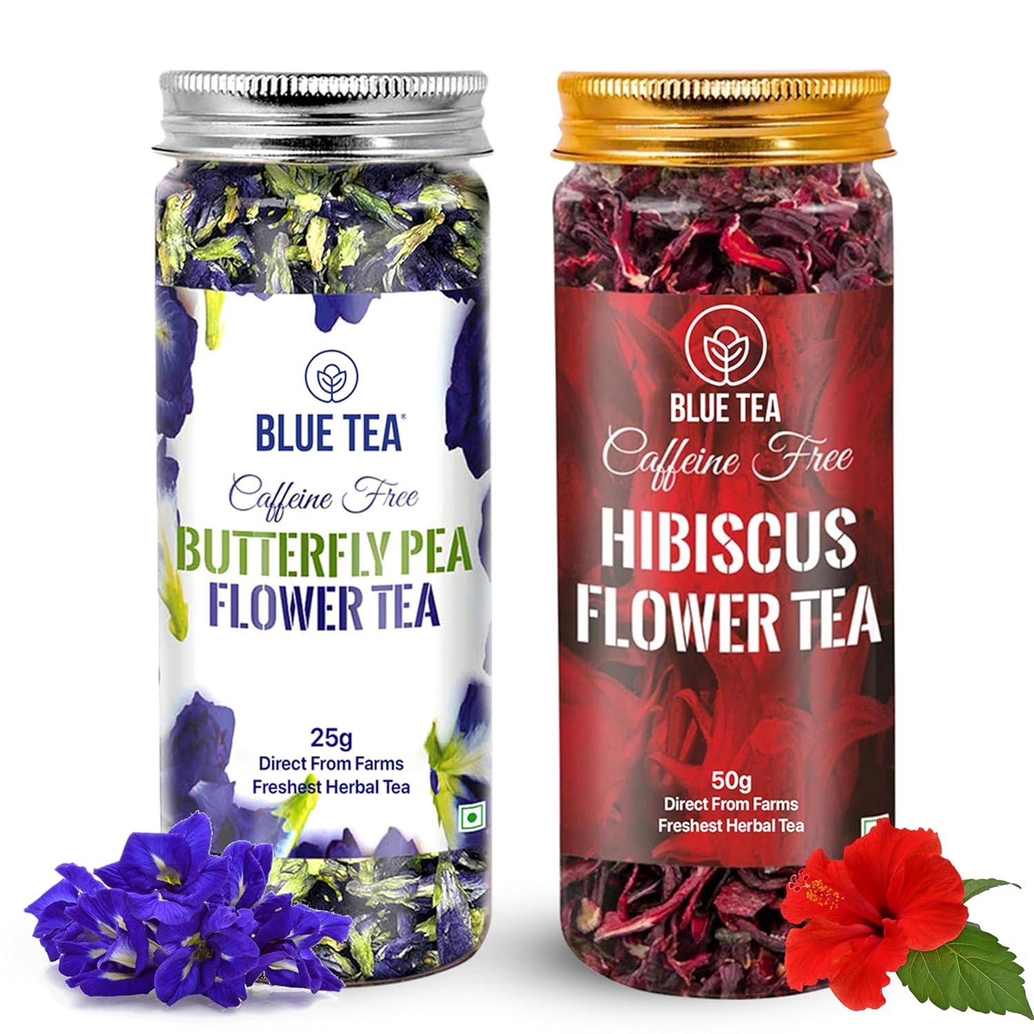 Amazon.com : BLUE TEA - Combo Pack - Butterfly Pea Flower Tea - 0.88 Oz ...