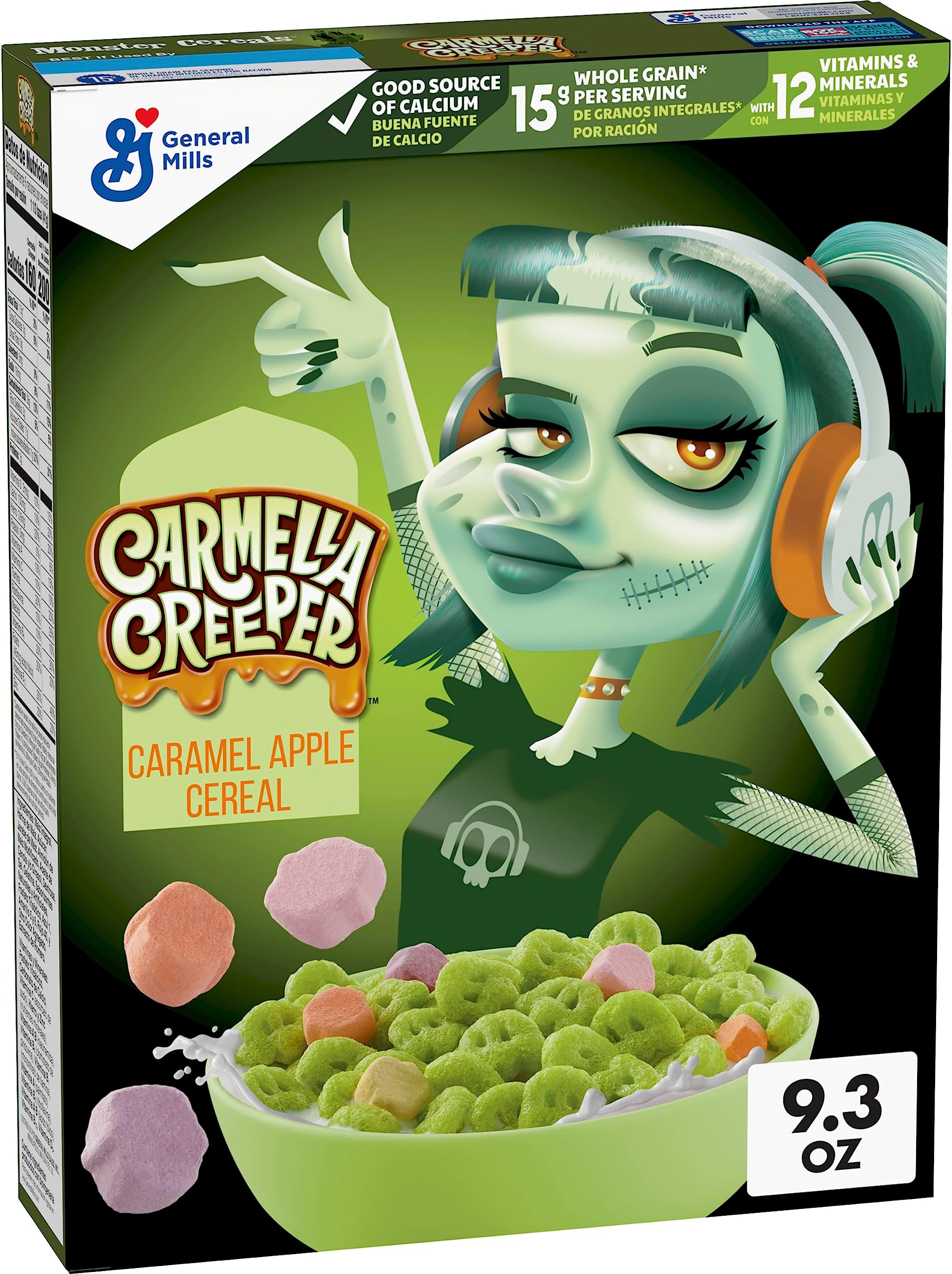 Amazon.com : Carmella Creeper Cereal with Monster Marshmallows, Caramel ...