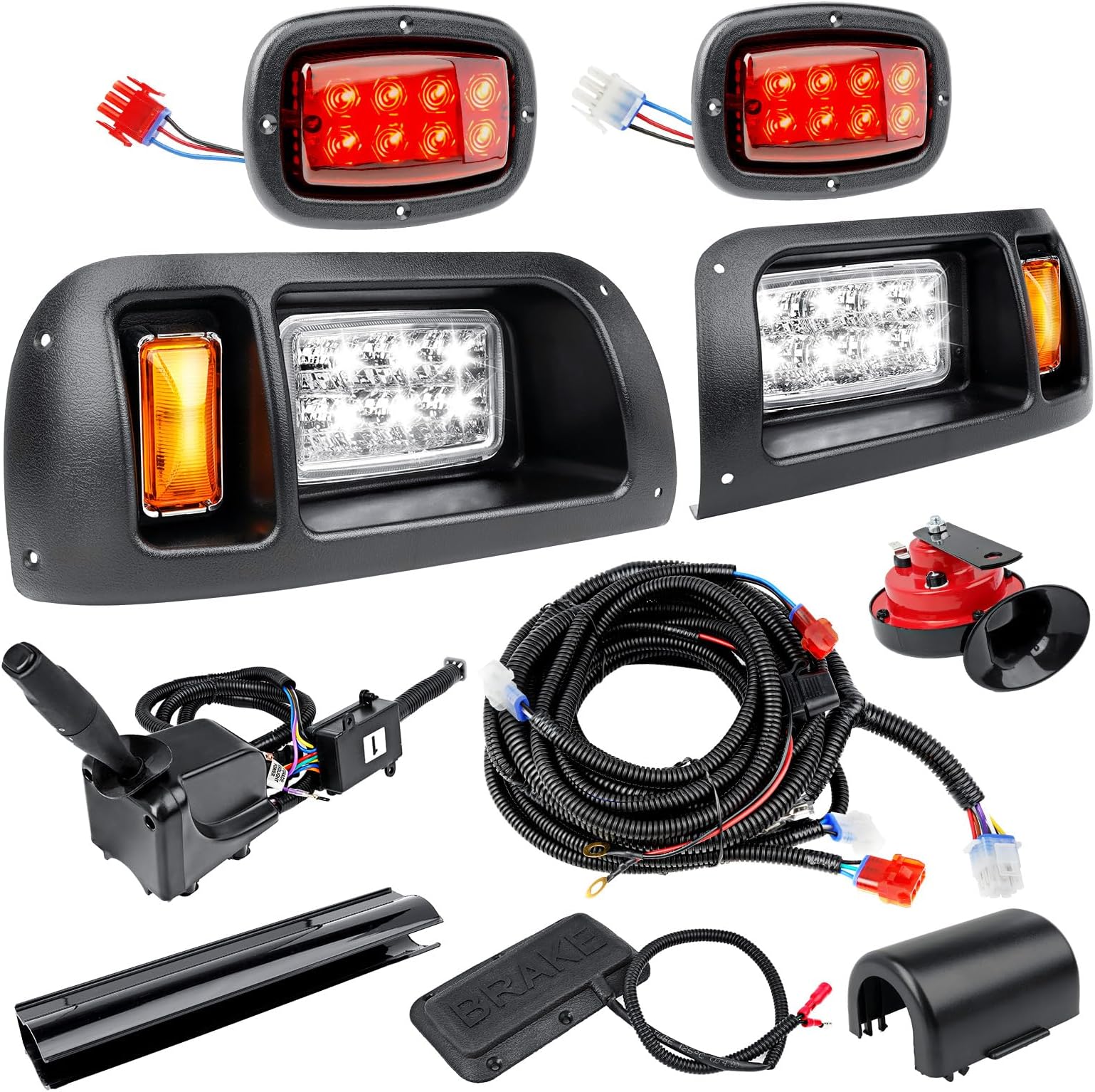 Amazon.com: LED Headlight Tail Light Kit Compatible with Club Car DS ...